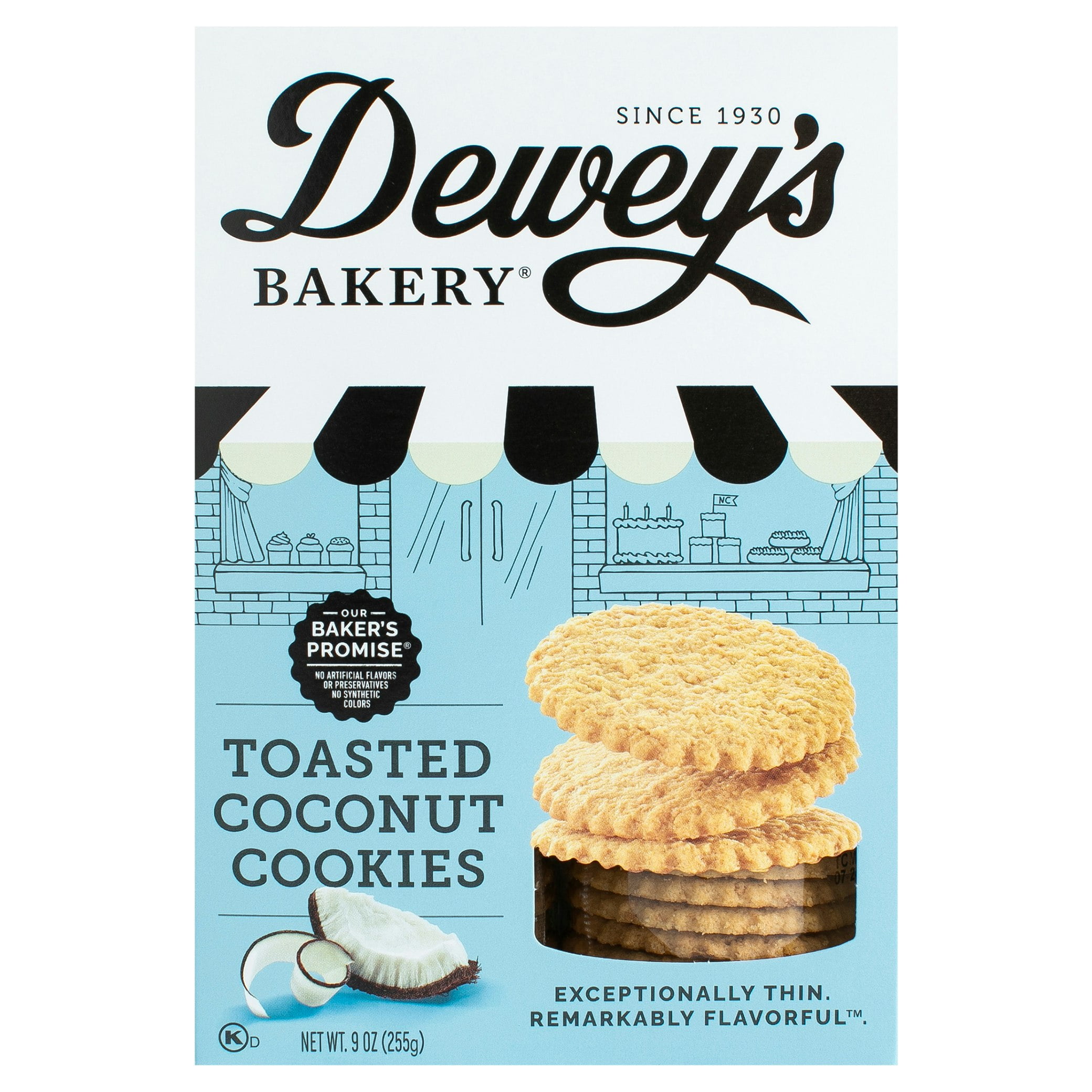 Dewey's Cookies Moravian Toast Coconut 9 oz (Pack Of 6) - Walmart.com