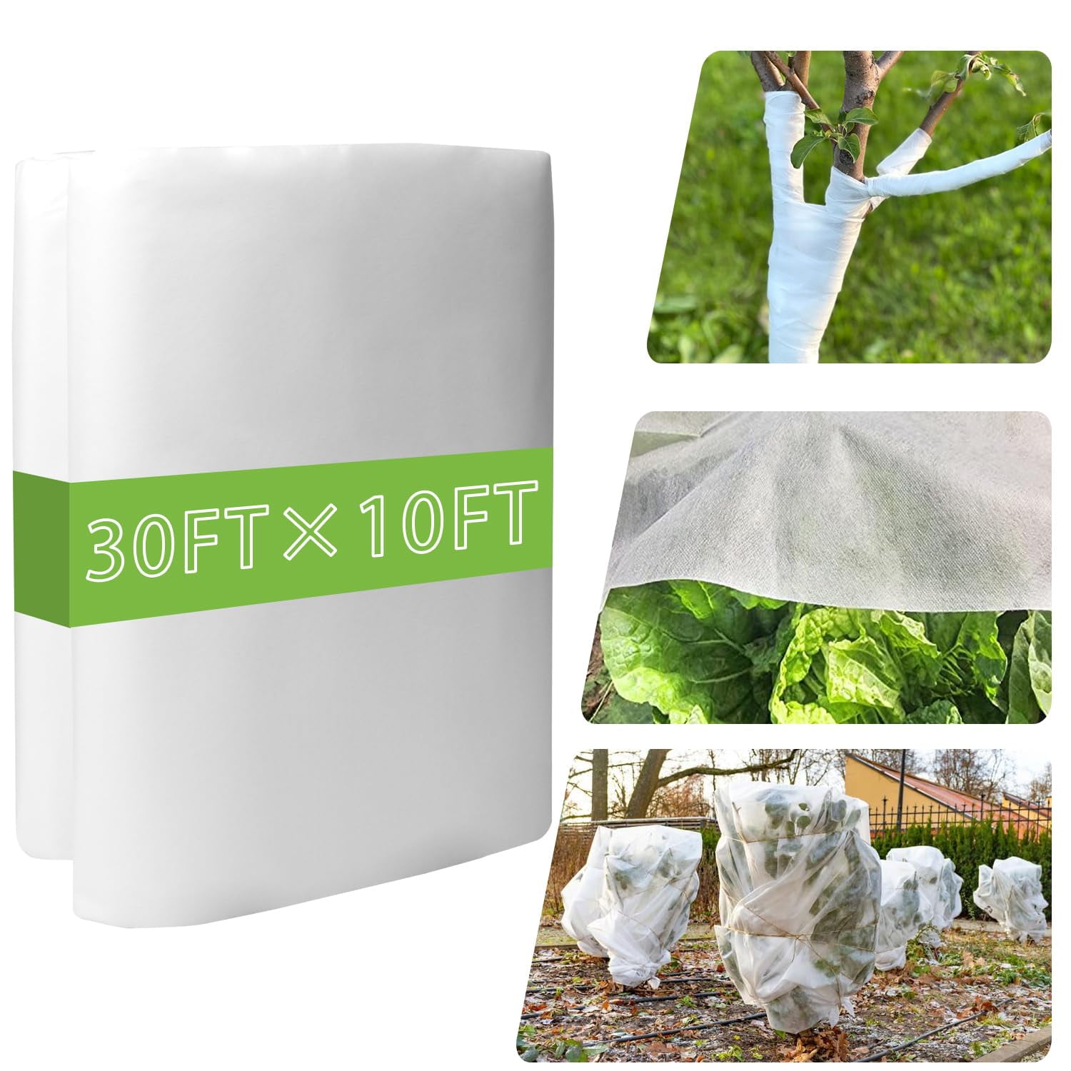 Dewfoam Plant Covers for Freeze Protection, 10 x 30FT Frost Blankets ...