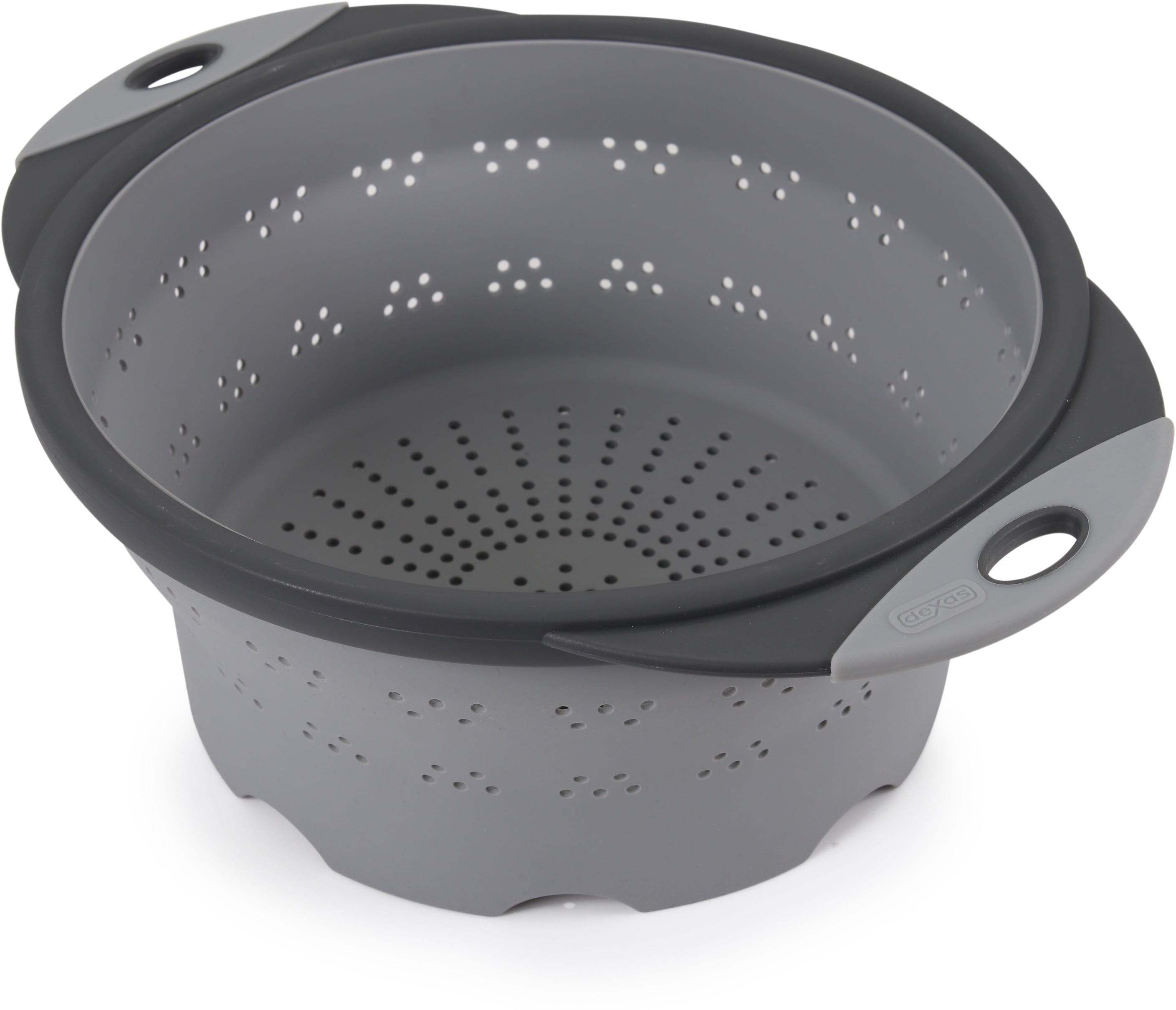 Dexas 10" Collapsible Silicone Colander - Gray - Walmart.com