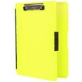 Dexas Slimcase 2 Plastic Clipboard with Storage and Side Opening, Neon ...