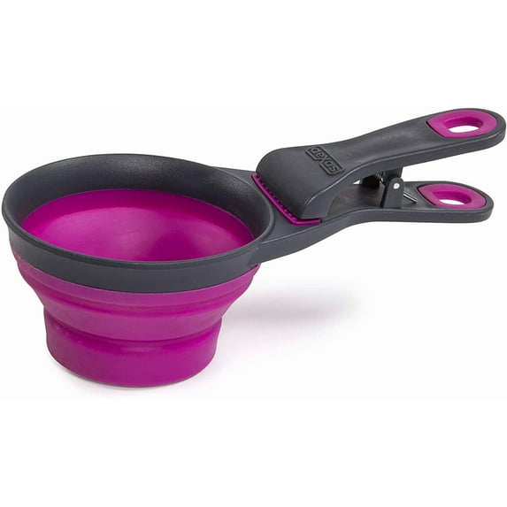 Dexas Pets Collapsible KlipScoop Collapsible Dry Dog Food Scoop and Dog ...