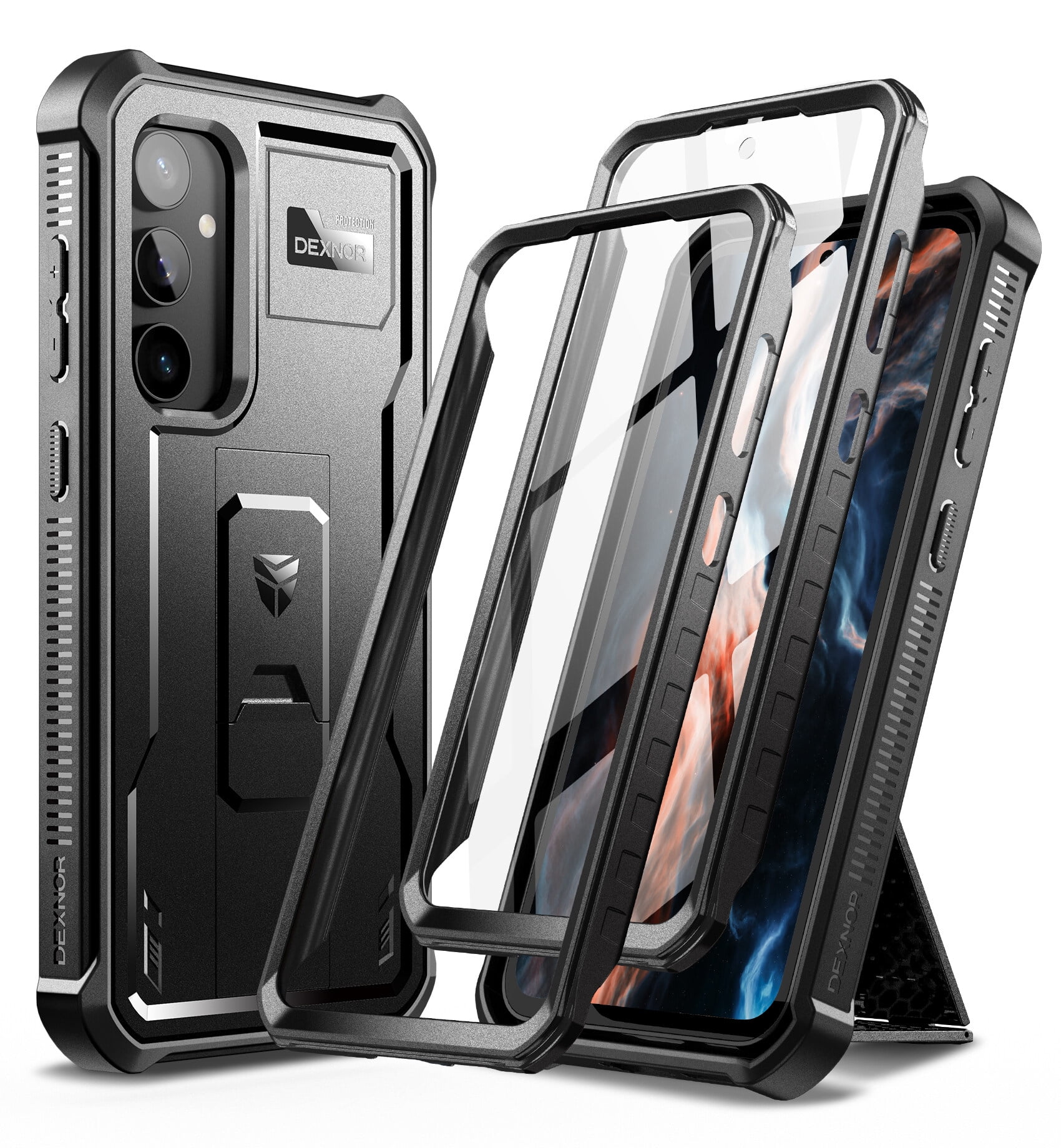 Dexnor Bumper Case for Samsung Galaxy S23 FE (2023), Full-Body Shockproof Rugged Heavy-Duty ...