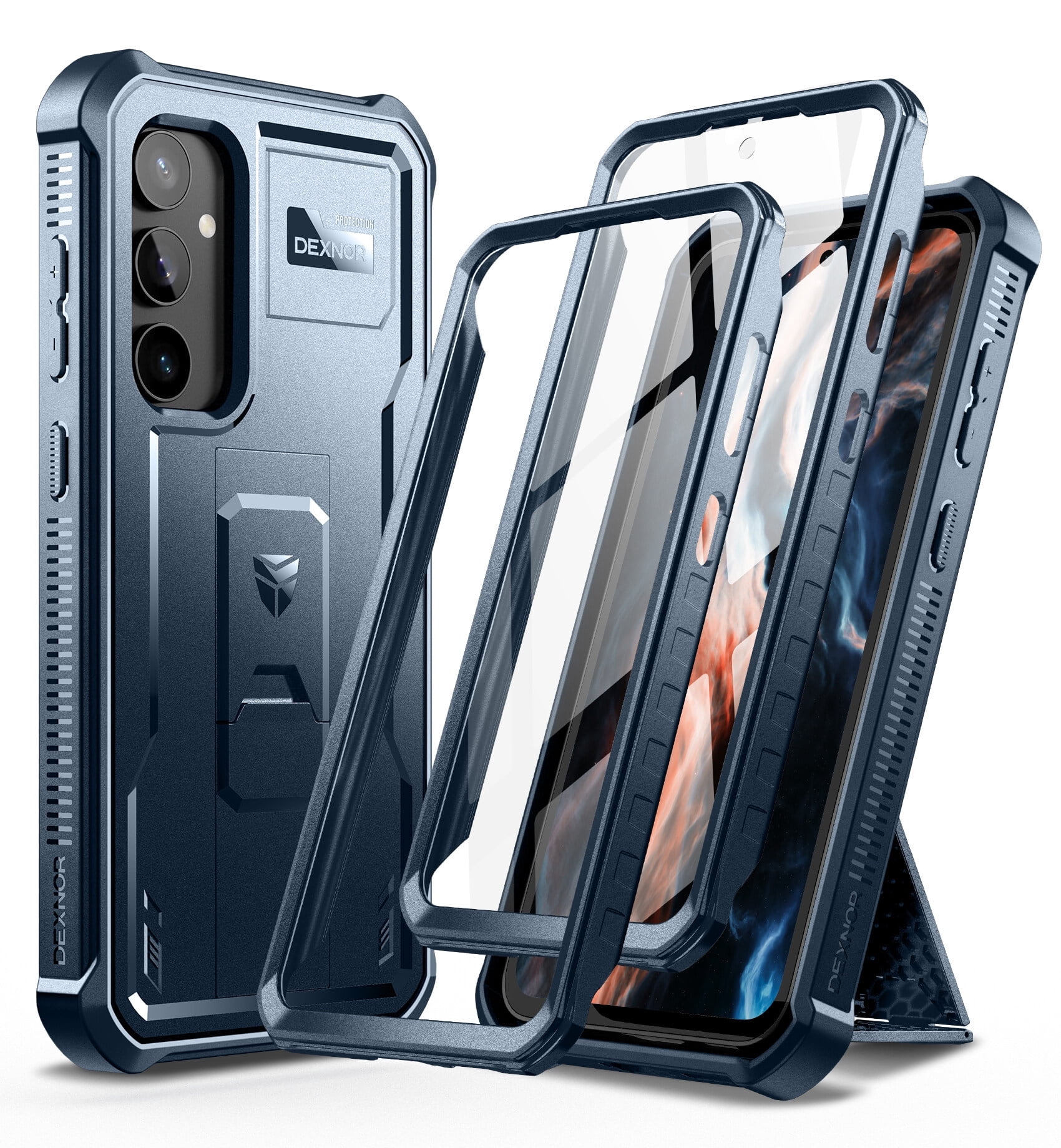 Dexnor Phone Covers: Kickstand Case for Samsung Galaxy S23 FE, Military ...