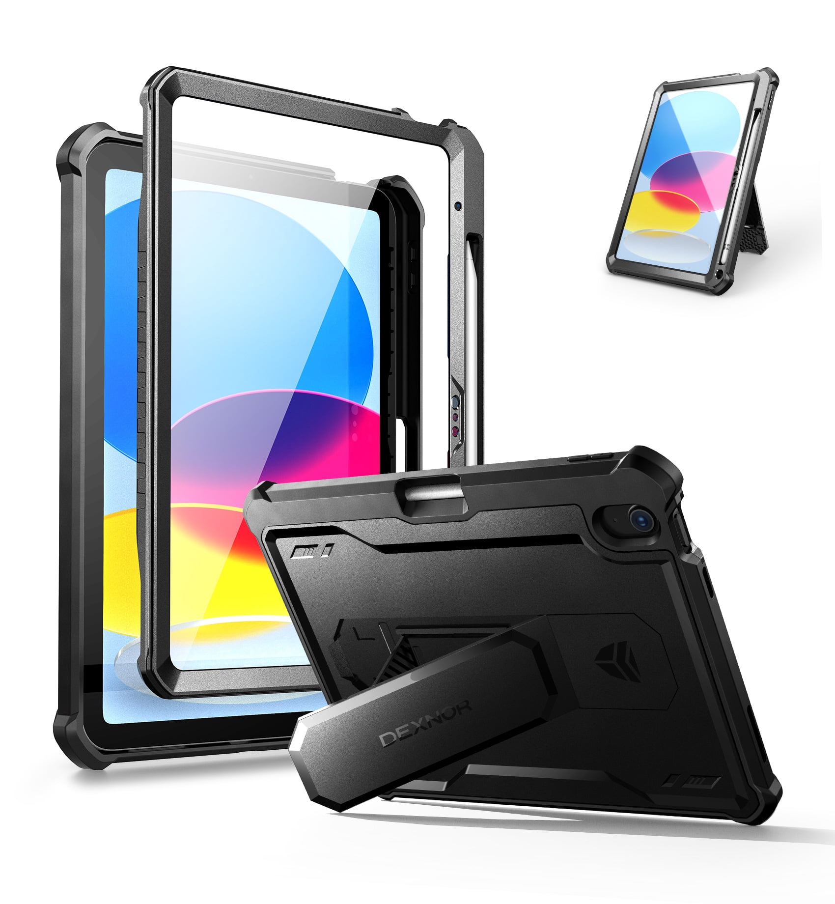Dexnor for iPad 10th Generation Case (2022) with Pen Holder [Built-in ...
