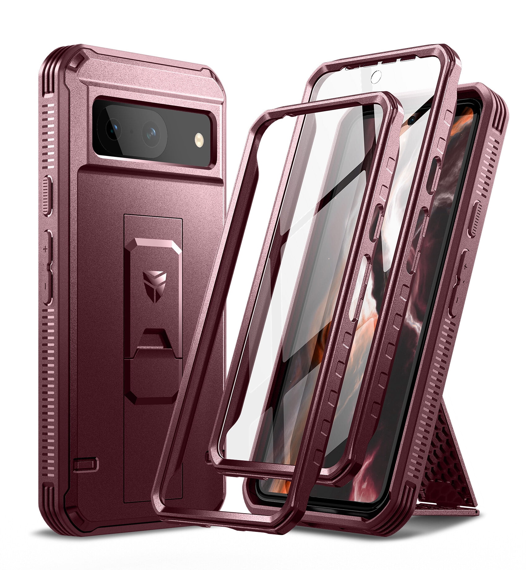 Dexnor Google Pixel 8 Full Body Case with Kickstand, Military Grade ...