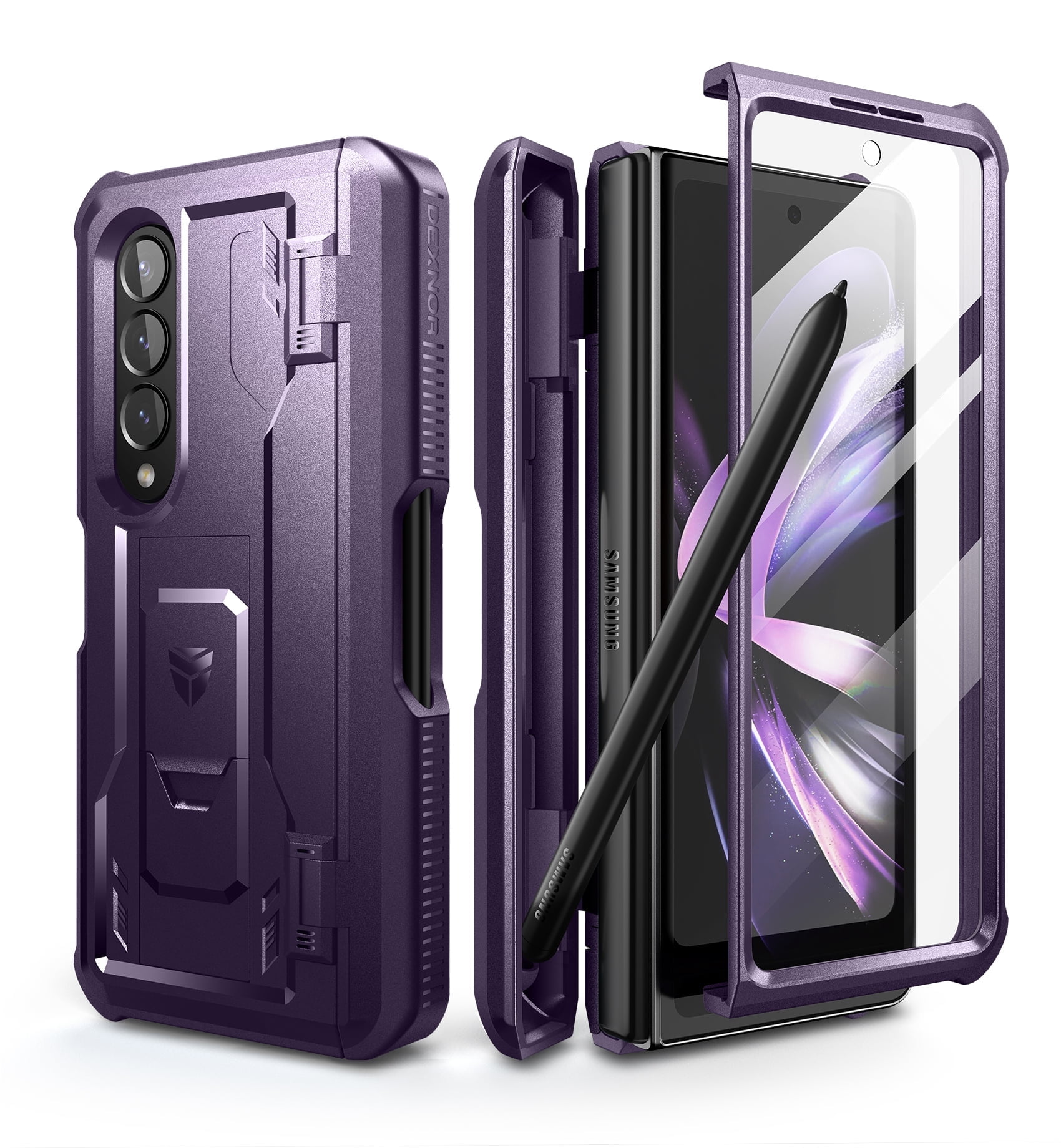 Dexnor Full Body Case for Galaxy Z Fold 4 5G, Military-Grade Shockproof ...