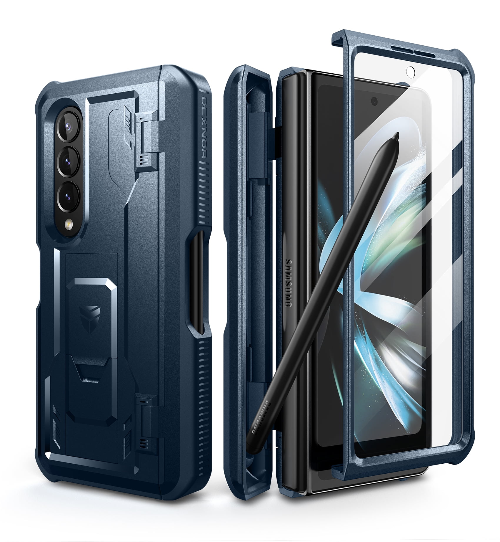 Dexnor Full Body Case for Samsung Galaxy Z Fold 4 5G(2022), Military ...