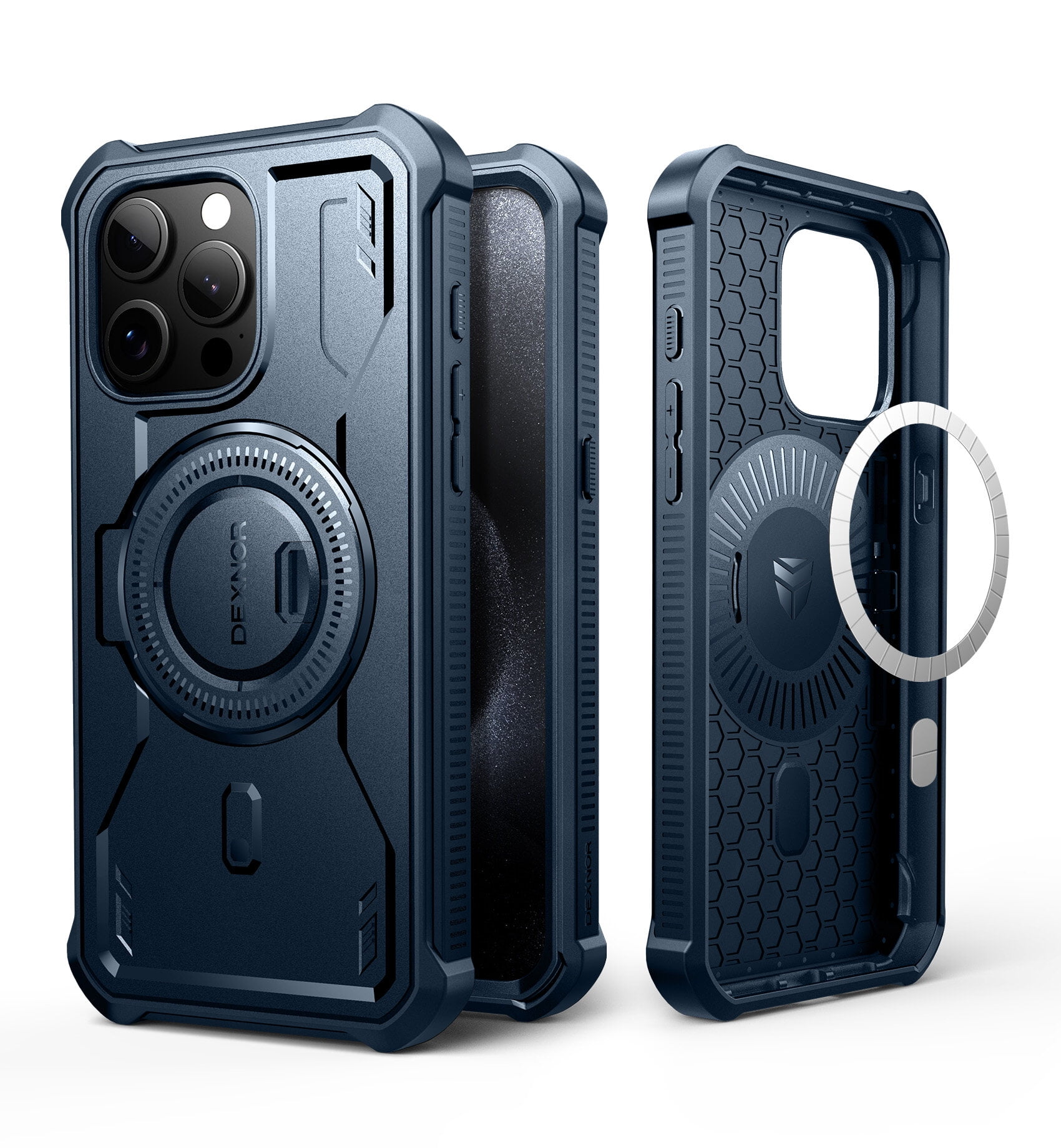 Dexnor Magnetic Case for iPhone 15 Pro Max, Compatible with MagSafe, [Built in Screen Protector ...