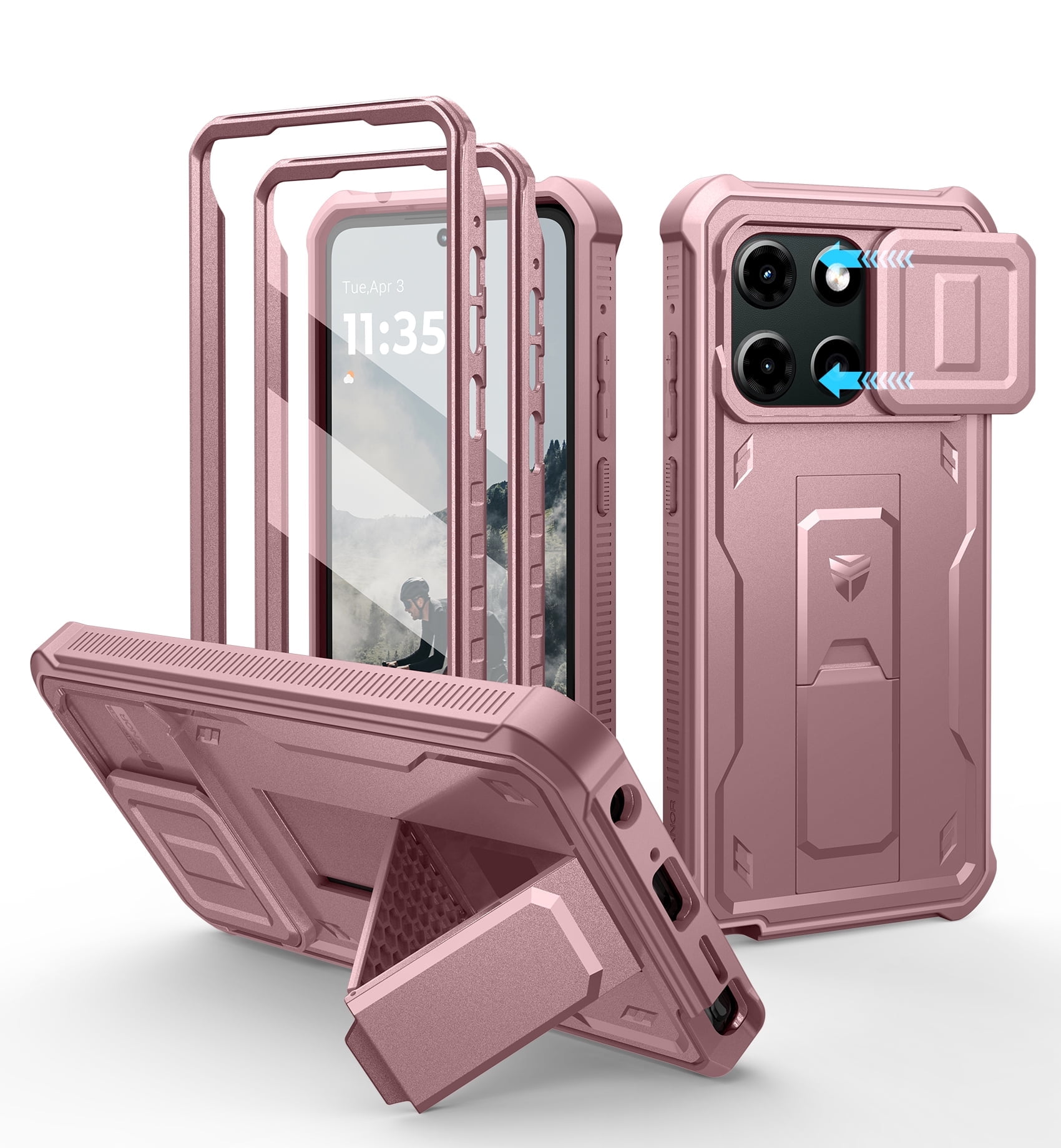 Dexnor for Motorola Moto G Stylus 5G 2025 Phone Case, [2 Front Frame ...