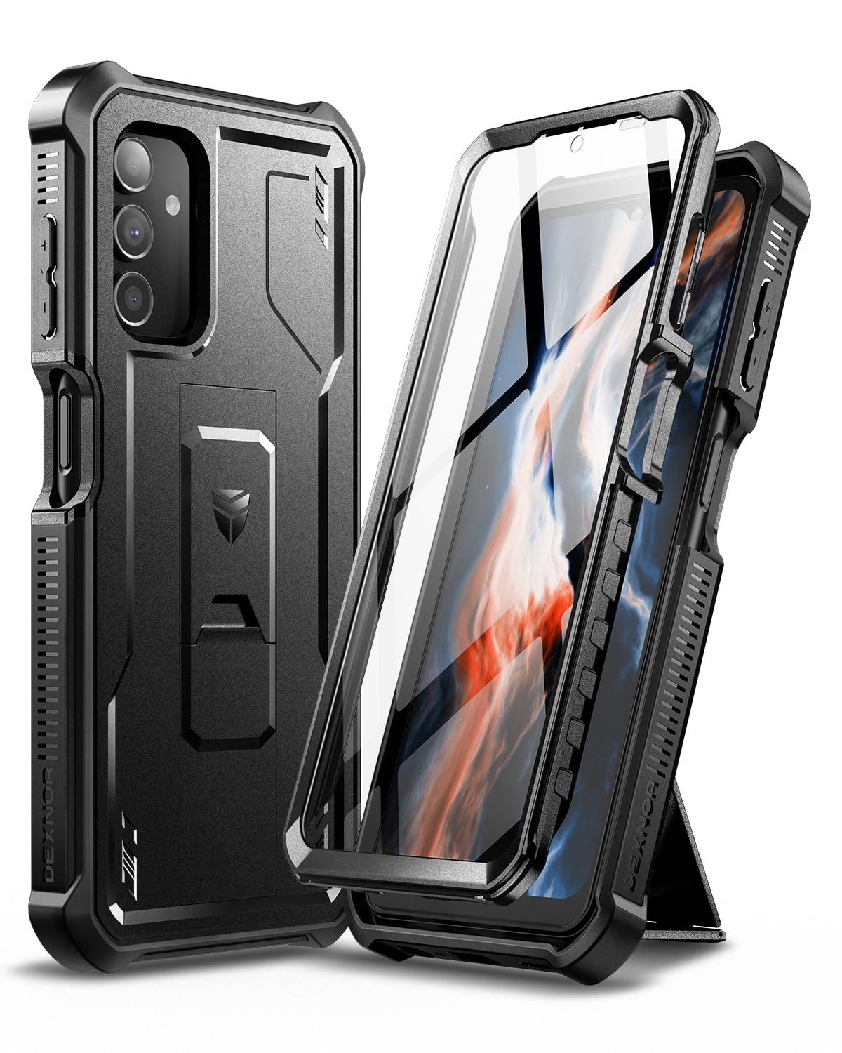 Dexnor Phone Cell Accessories: Kickstand Case for Samsung Galaxy A13 5G, Heavy Duty Shockproof ...