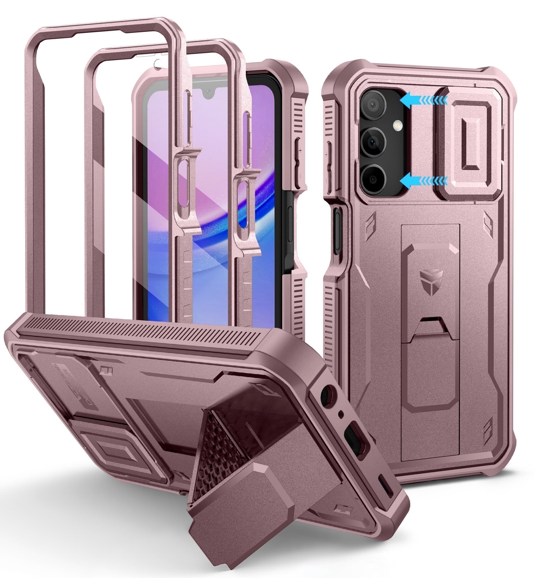 Dexnor for Samsung Galaxy A15 5G Phone Case, [2 Front Frame] [Bulit-in ...
