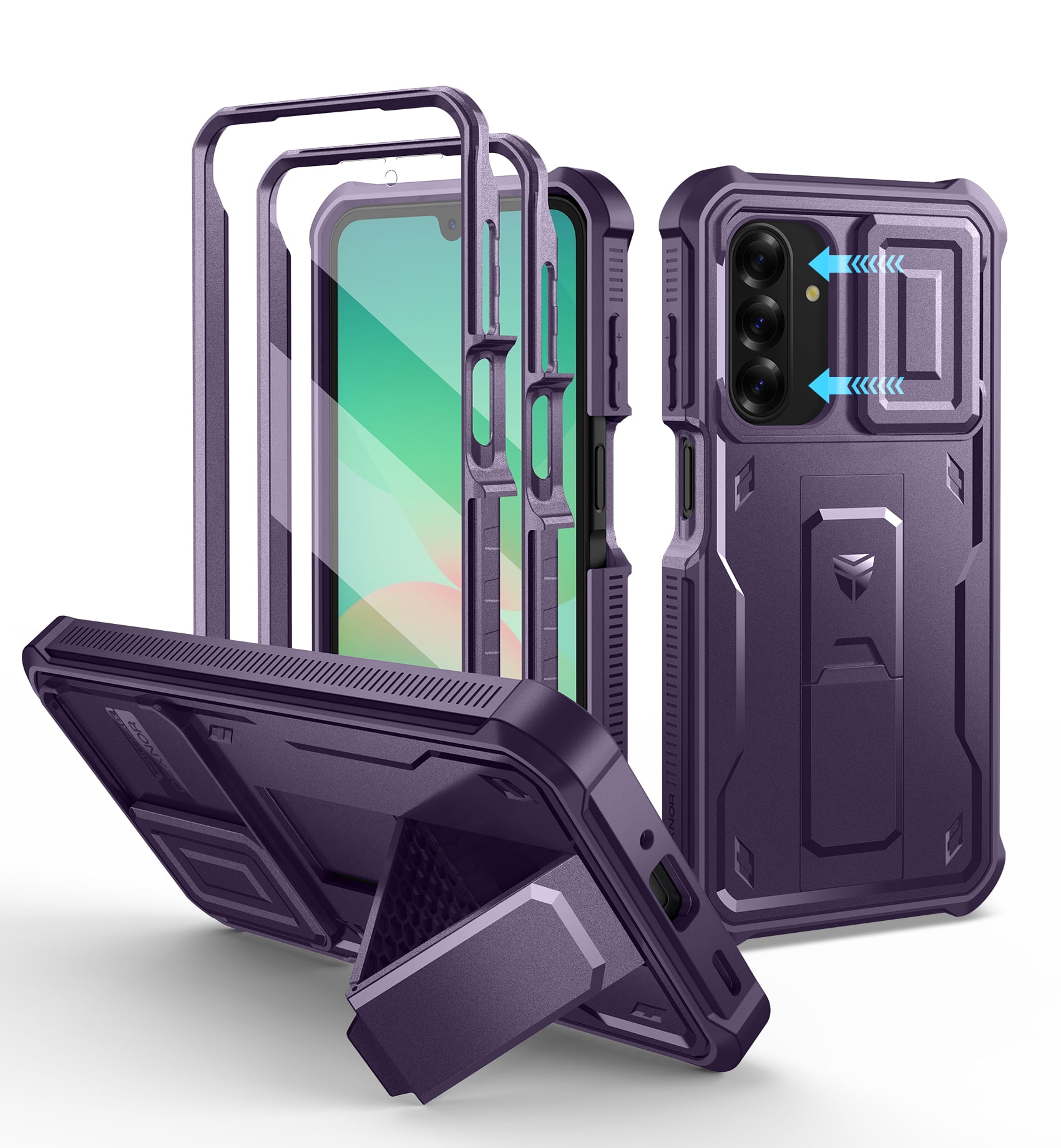 Dexnor for Samsung Galaxy A26 5G Phone Case, [2 Front Frame] [Bulit-in ...