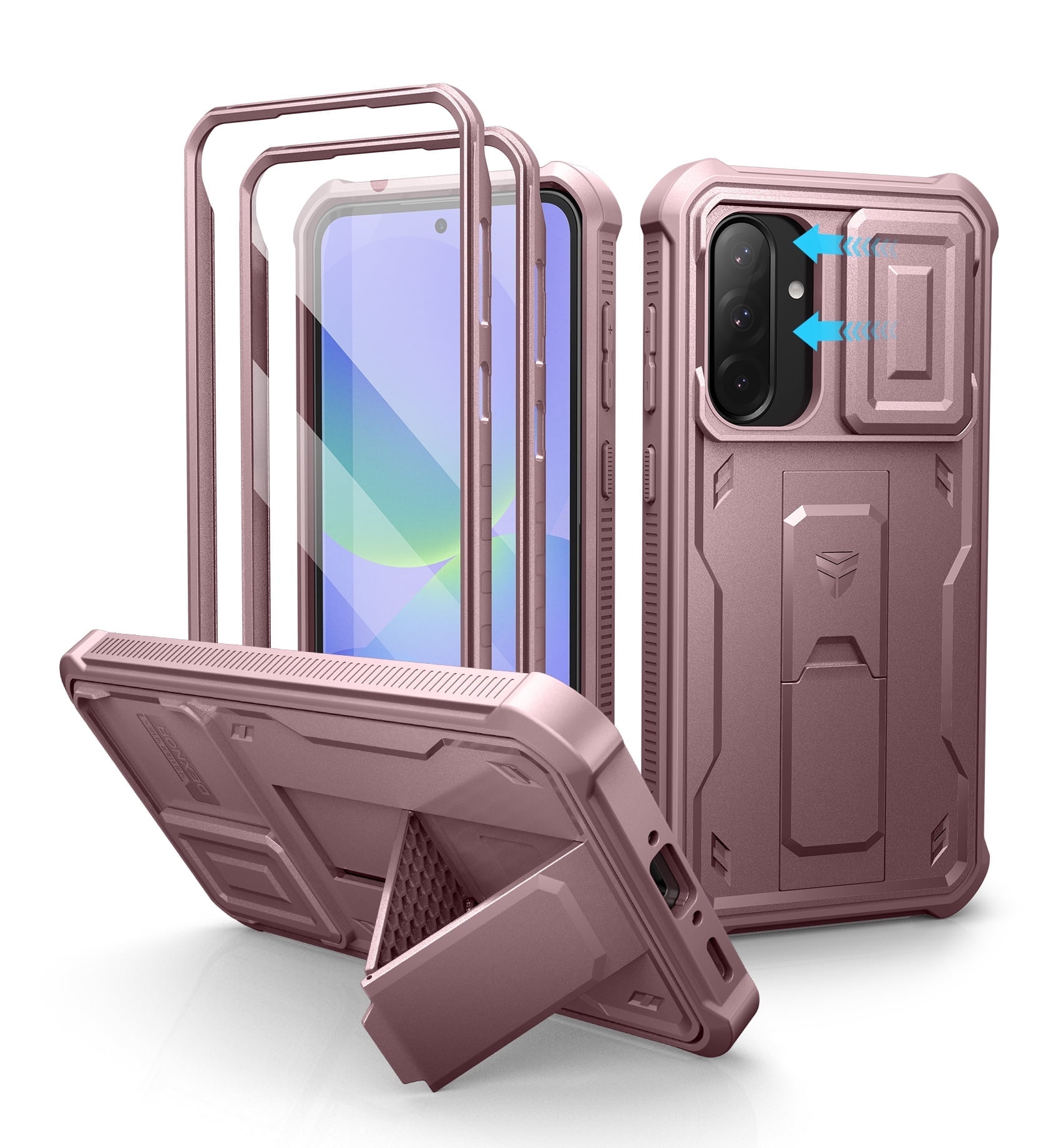 Dexnor for Samsung Galaxy A36 5G Phone Case, [2 Front Frame] [Bulit-in ...