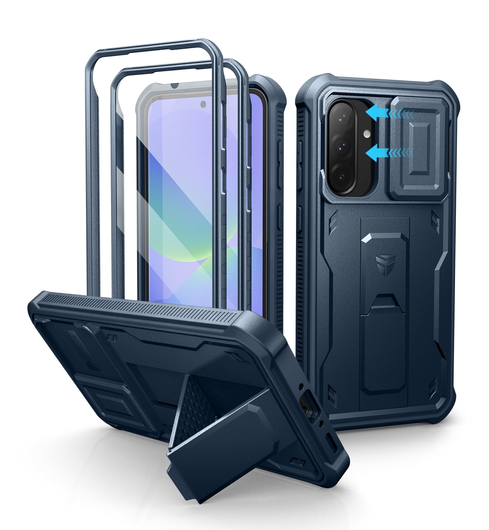 Dexnor for Samsung Galaxy A36 5G Phone Case, [2 Front Frame] [Bulit-in ...
