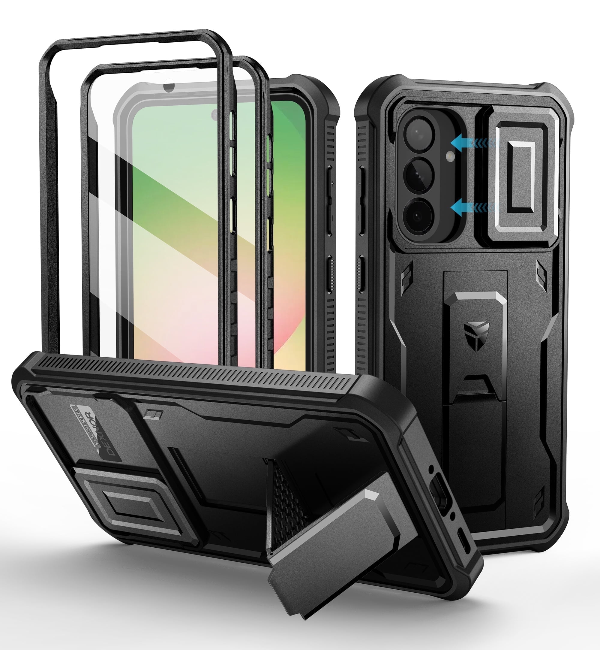 Dexnor for Samsung Galaxy A56 5G Phone Case, [2 Front Frame] [Bulit-in ...