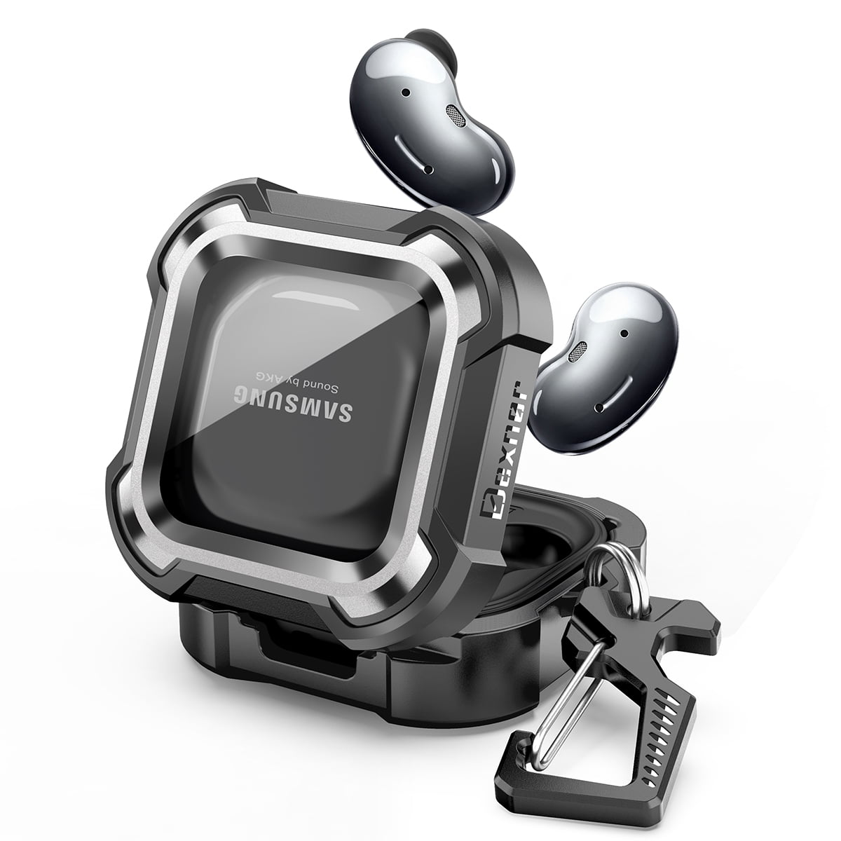 Dexnor Samsung Galaxy Buds 2, Live, Pro Case - Clear PC & Silicone ...