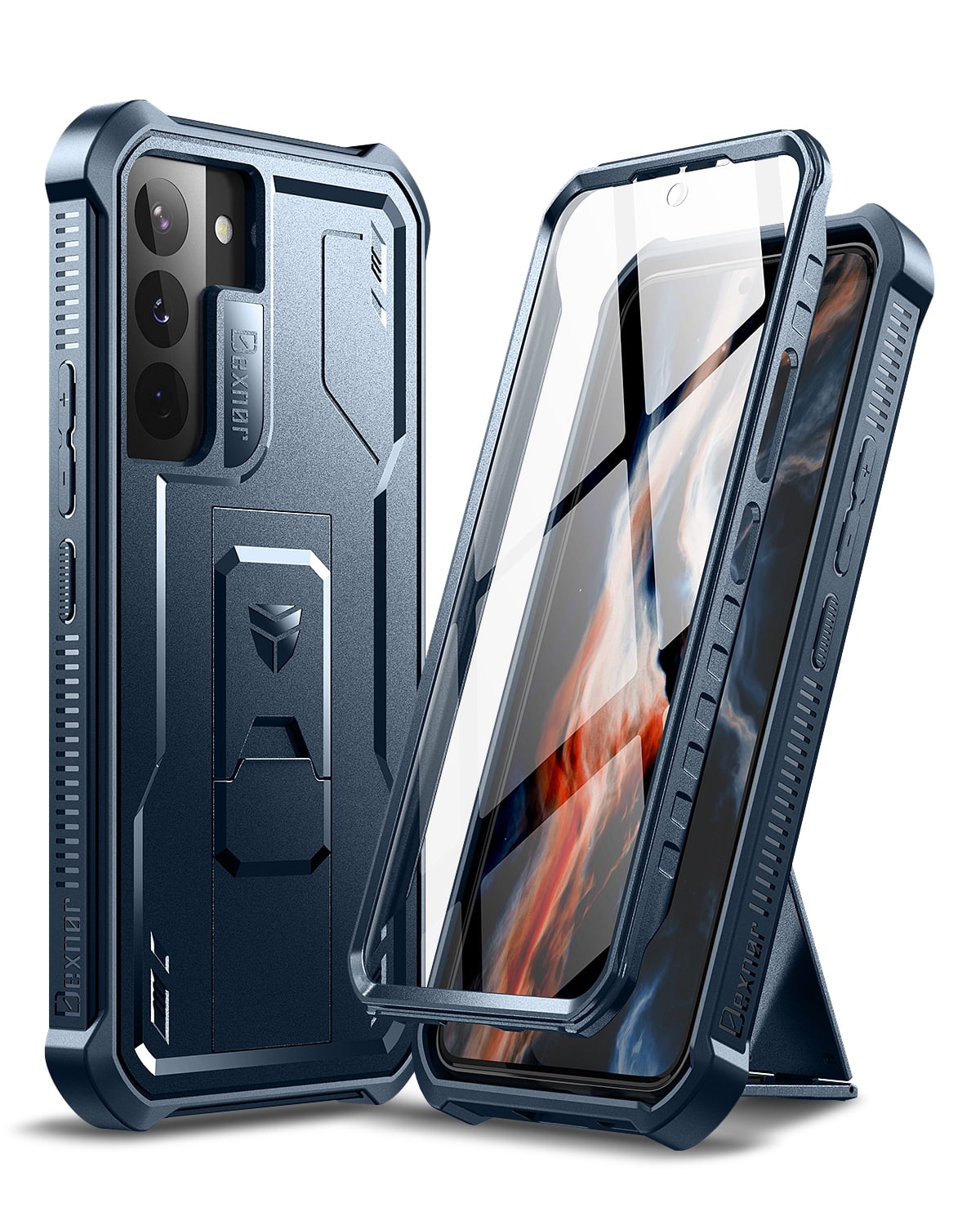 Dexnor Samsung Galaxy S22 Case, Built-in Screen Protector, Kickstand ...