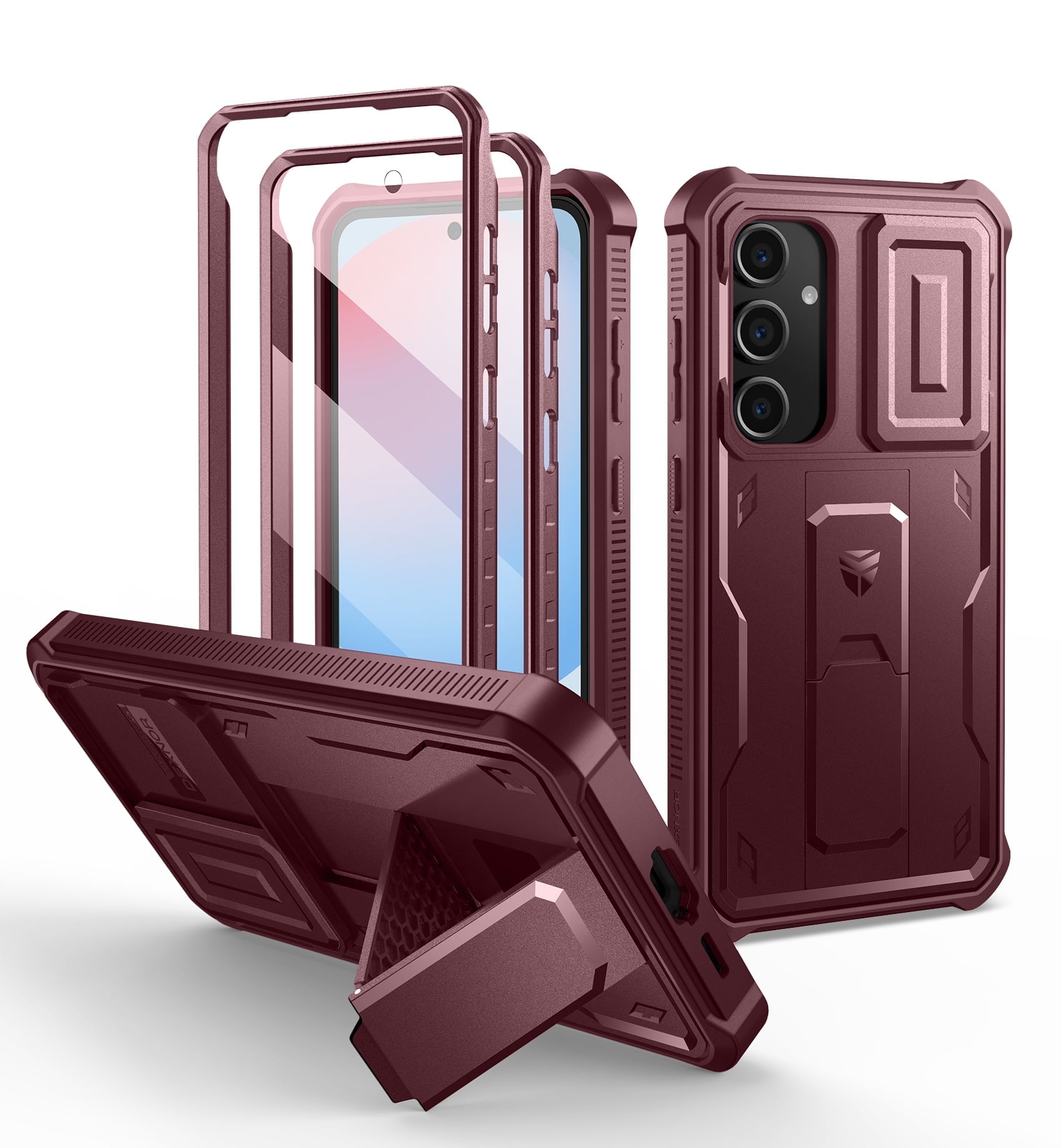 Dexnor for Samsung Galaxy S24 FE Case with Built-in Slide Camera Cover & Screen Protector ...