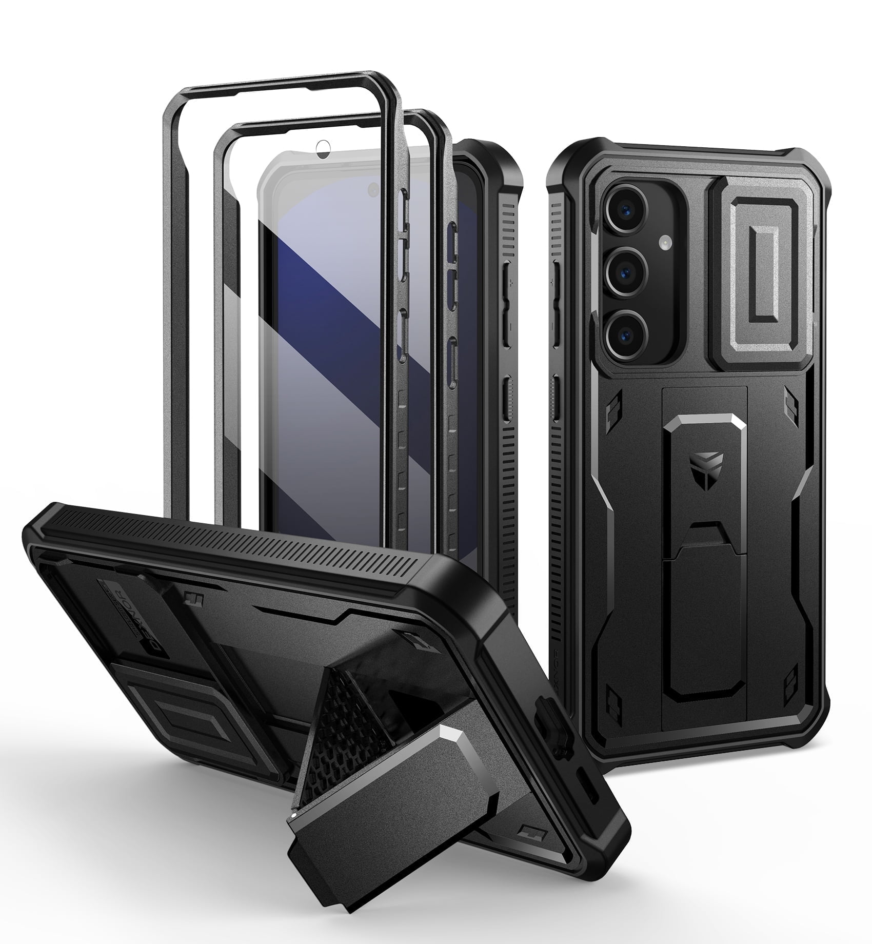 Dexnor Rugged Full-Body Bumper Case for Galaxy S24 FE with Slide Camera ...
