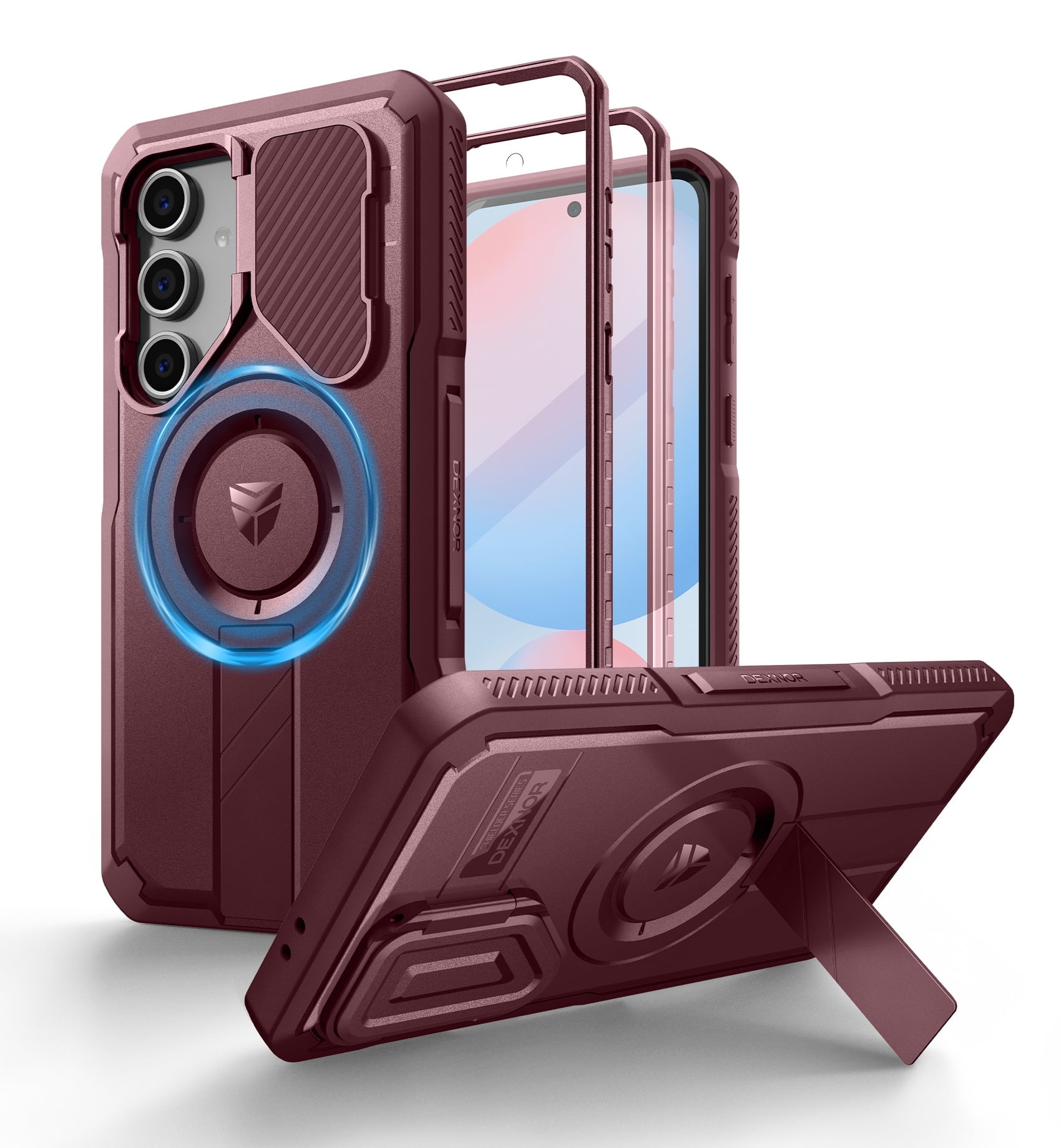 Dexnor for Samsung Galaxy S24 FE Case with Flip Camera Cover ...