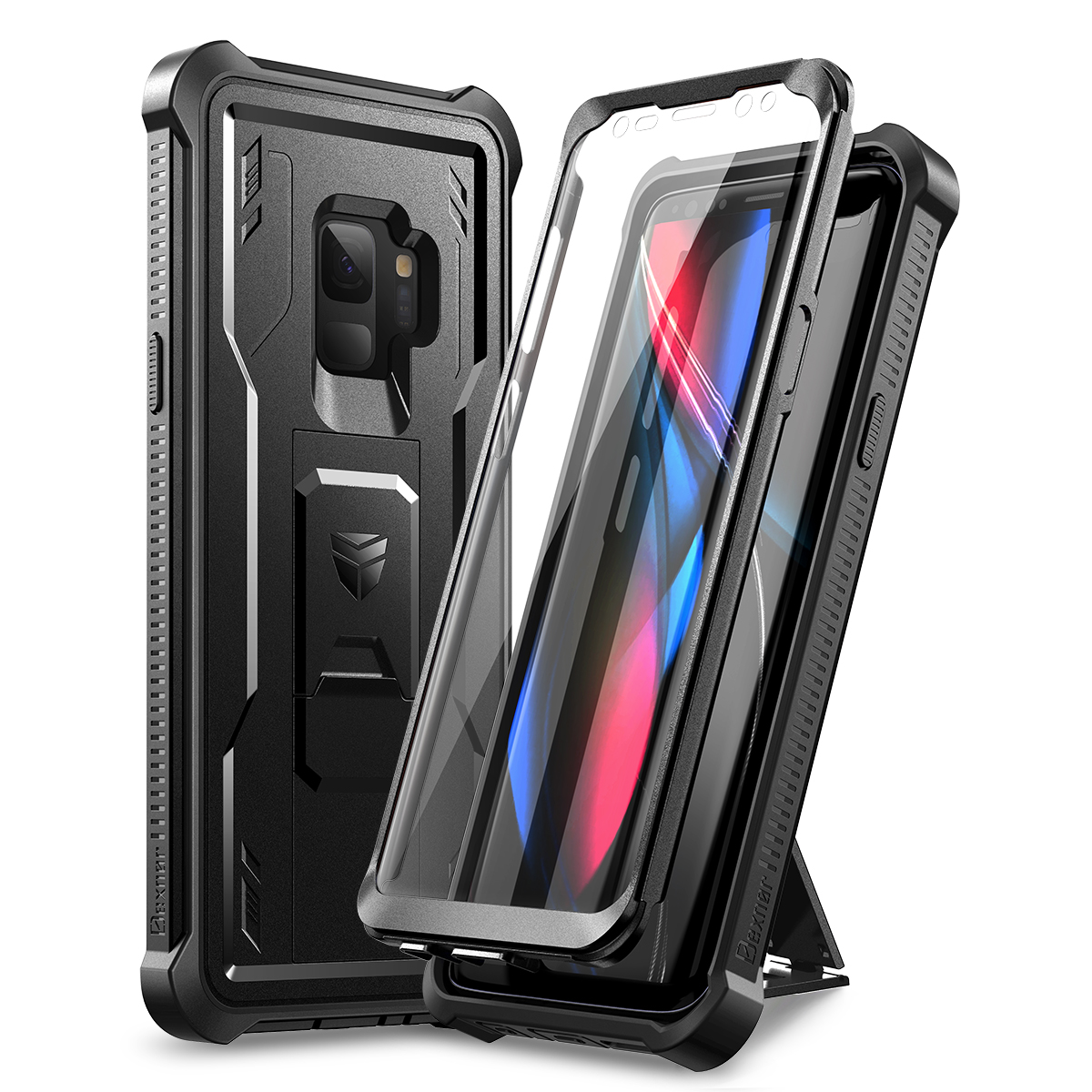 Nagebee Case for Samsung Galaxy S9 with Screen Protector (3D Curved ...