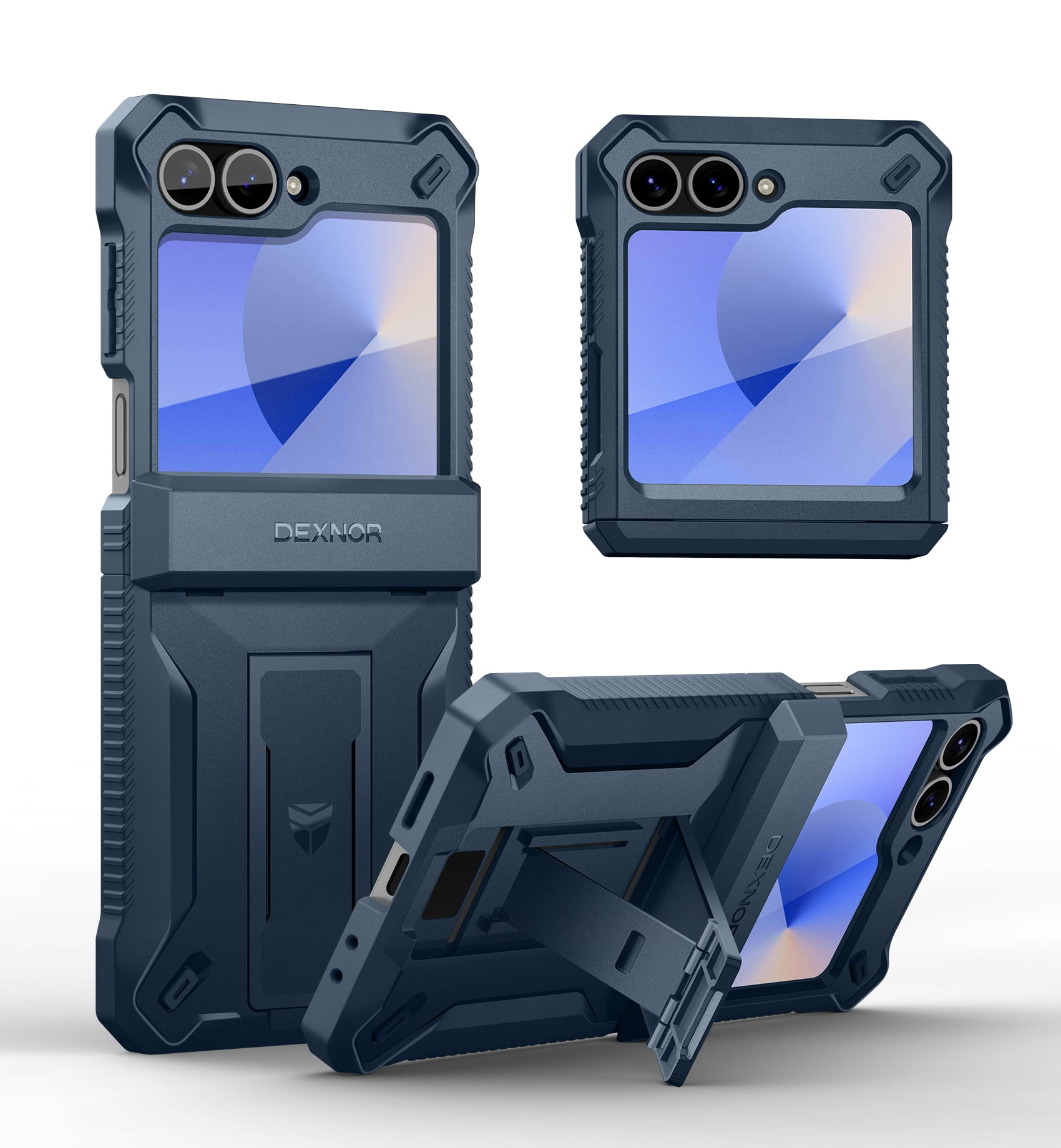Dexnor for Samsung Galaxy Z Flip 6 Case with Stand & Hinge Protection ...