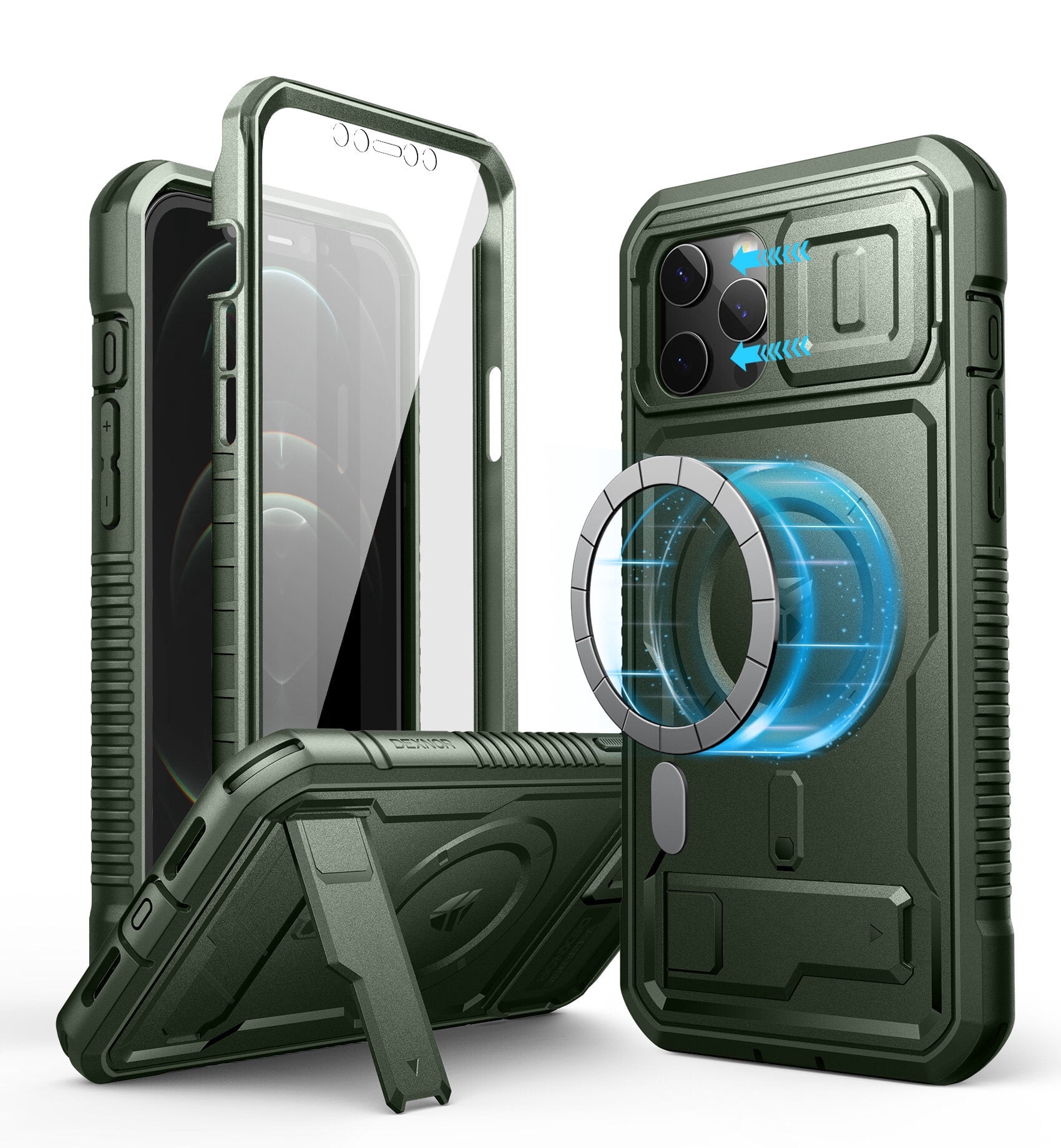 Dexnor for iPhone 12 Pro Max Case with Camera Cover [Compatible with ...