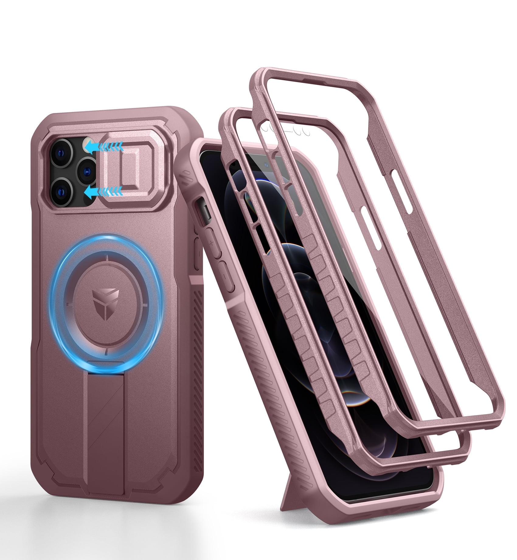 Dexnor for iPhone 12/iPhone 12 Pro Case with Slide Camera Cover ...