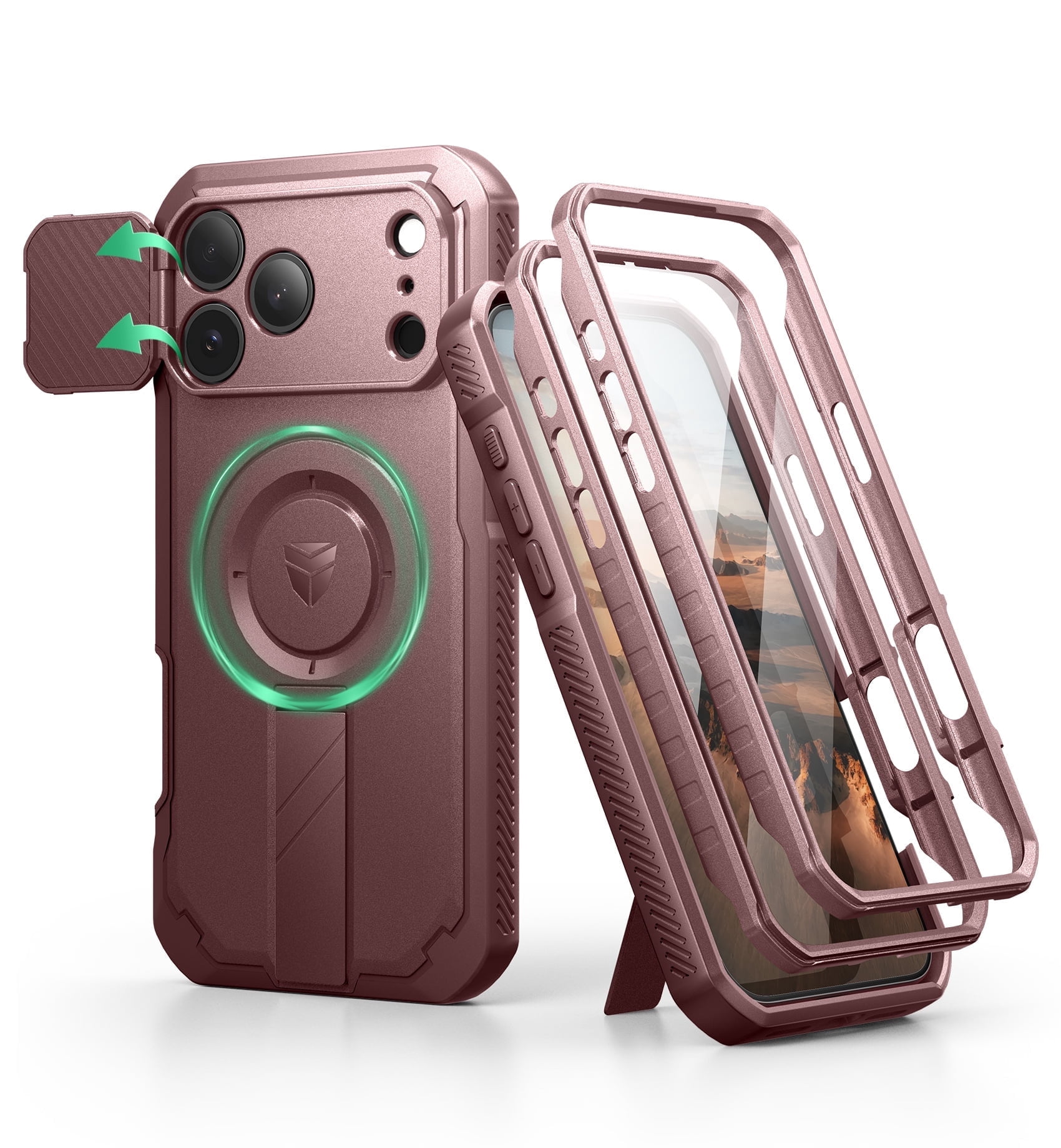 Dexnor for iPhone 17 Pro Max Case Shockproof Heavy-Duty MagSafe with ...