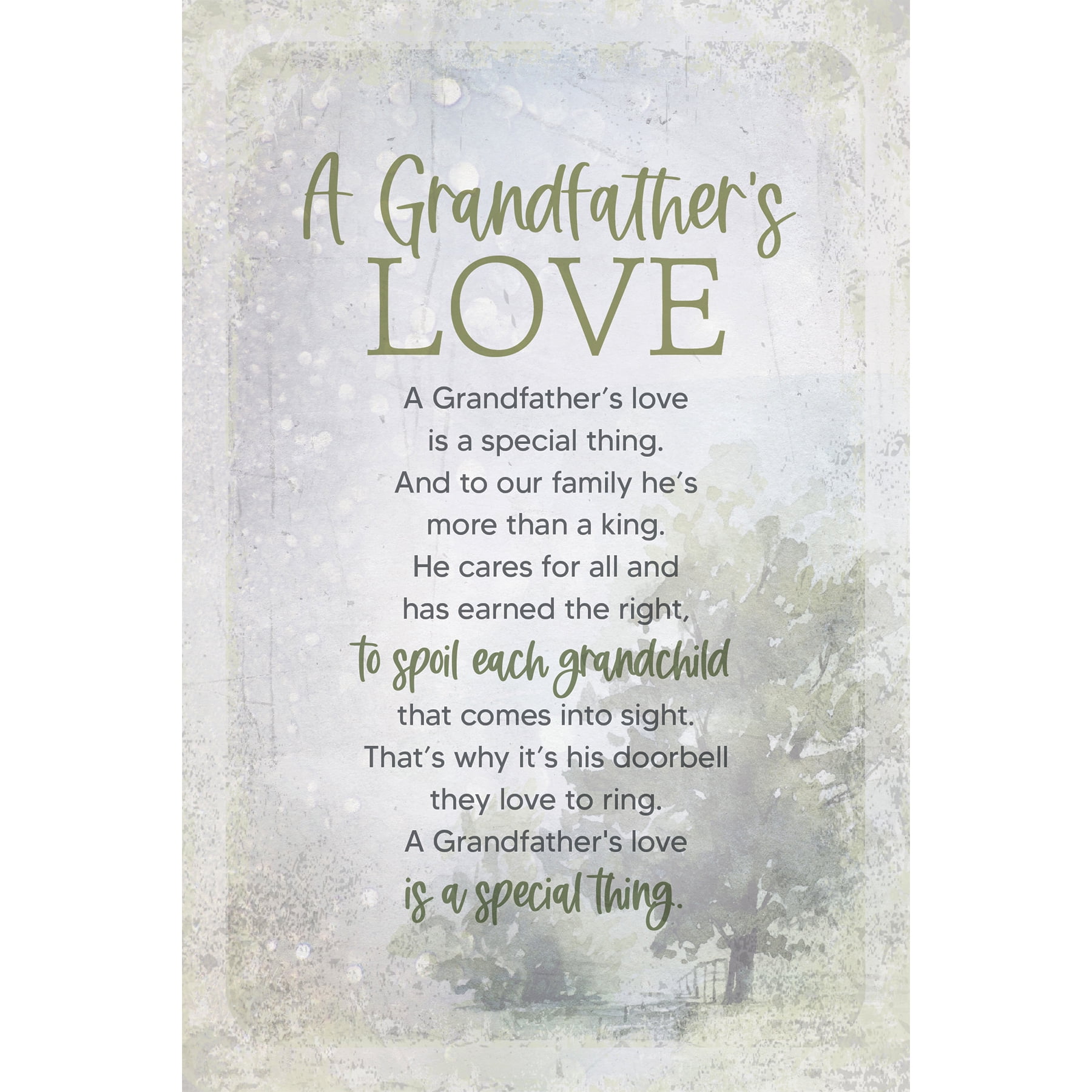Dexsa A Grandfather's Love Wood Plaque 6x9 - Walmart.com