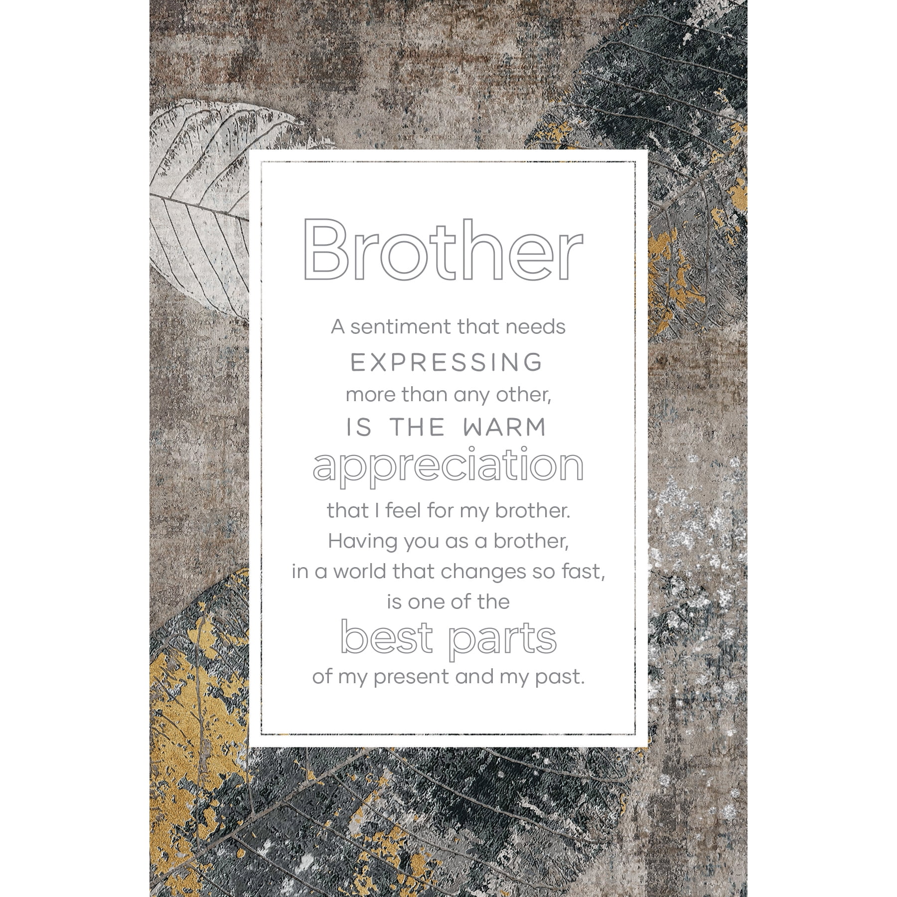 Dexsa Brother Inspirational Wood Plaque 6 inches x 9 inches - Walmart.com