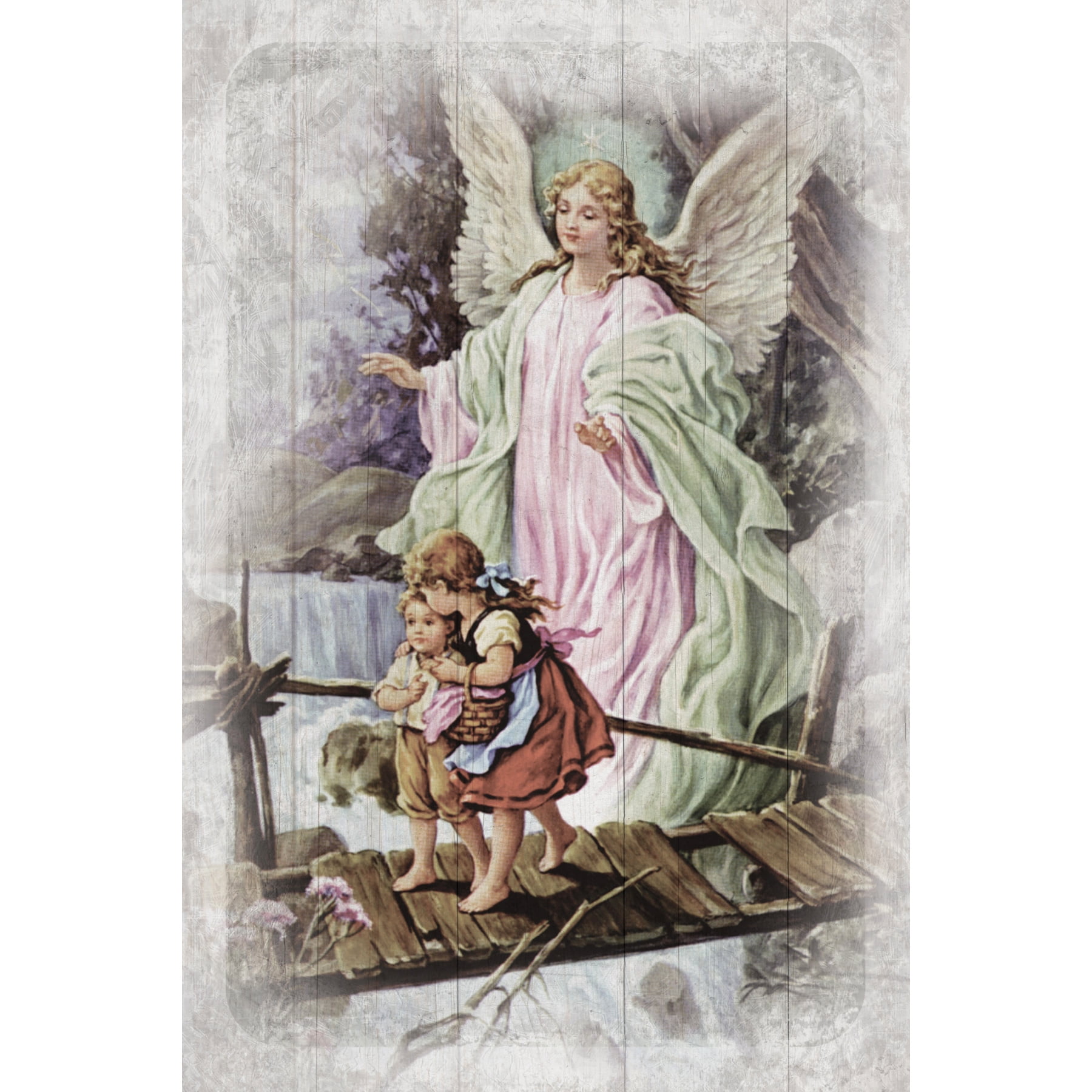 Dexsa Guardian Angel Symbols of Faith Inspirational Wood Plaque 6 ...