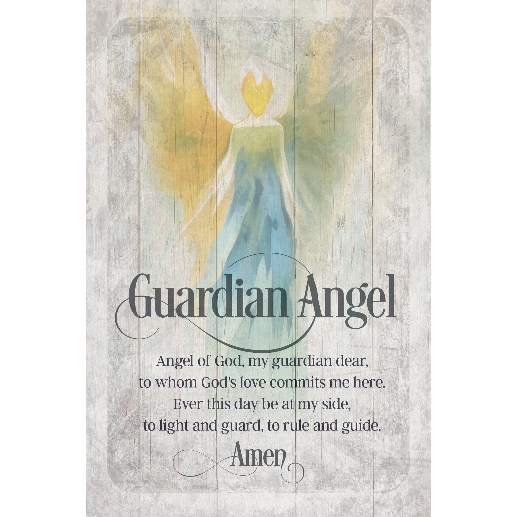 Dexsa Guardian Angel Symbols of Faith Inspirational Wood Plaque 6 ...