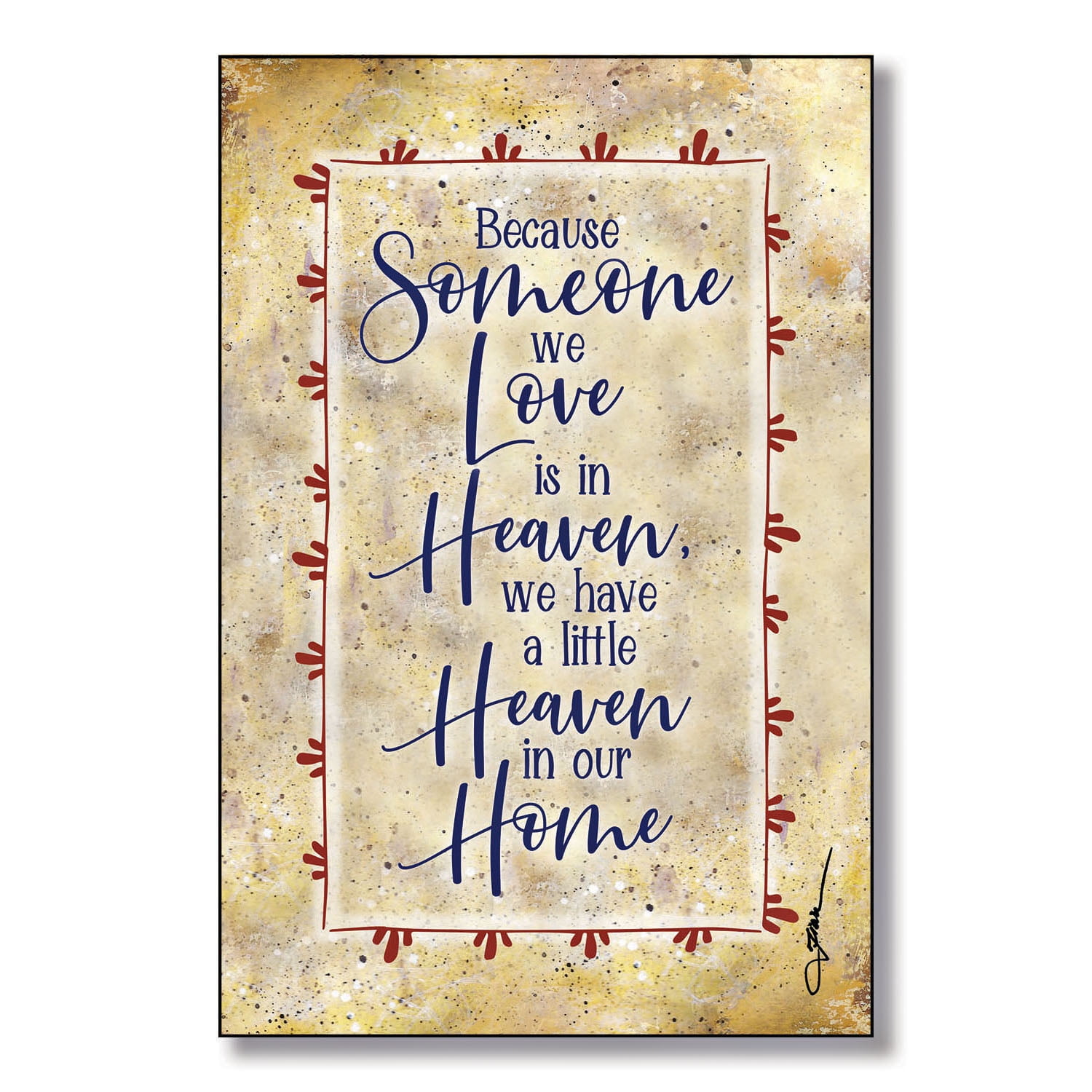 Dexsa Heaven Wood Plaque with Inspiring Quote 6 in x 9 in - Easel and Hanging Hook - Walmart.com