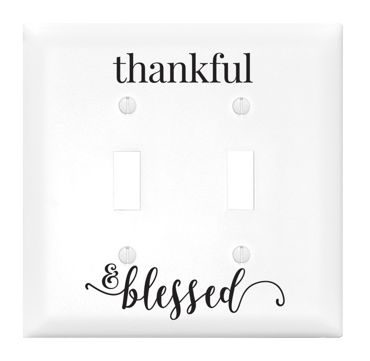 Dexsa Light Switch Cover-Double-Thankful and Blessed - Walmart.com