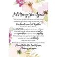 Dexsa Woodland Grace I'd Marry You Again Textual Art on Wood -Size 6"x9 ...