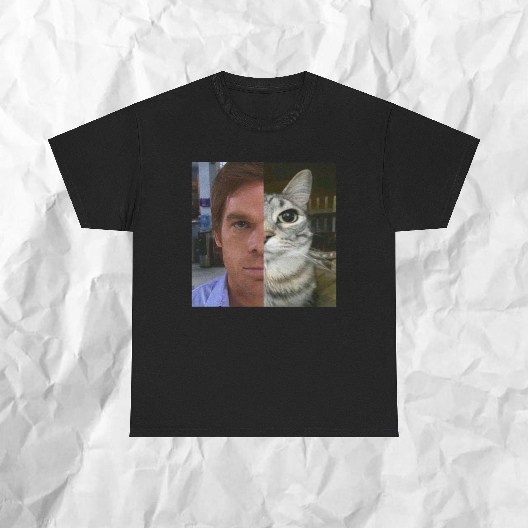 Dext Morgan Tee, Funny Cat Meme Shirt, Unisex Heavy Cotton T-Shirt ...