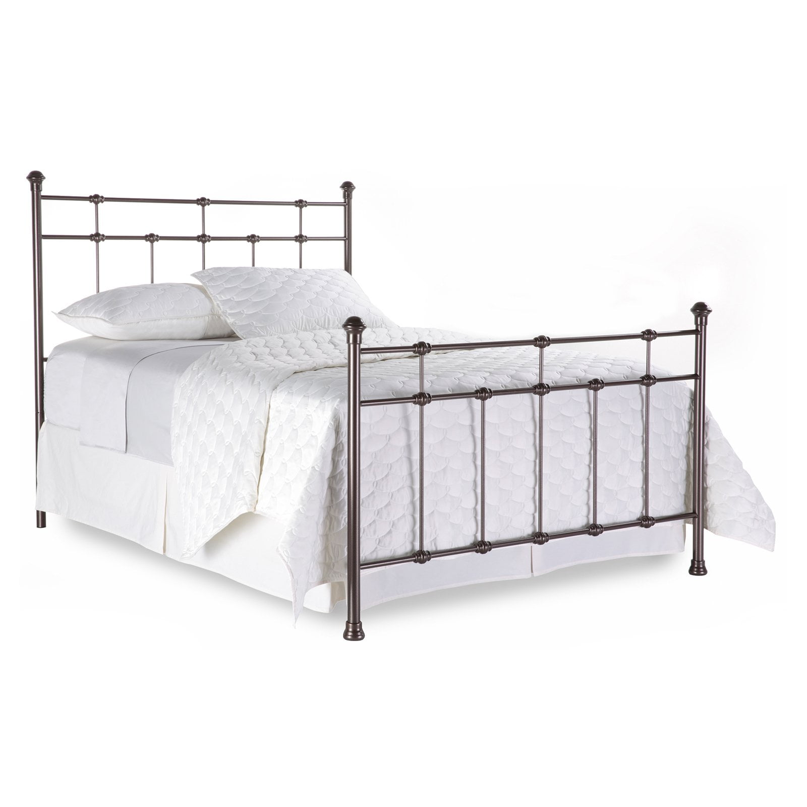 Dexter Complete Metal Bed and Steel Support Frame with Decorative ...