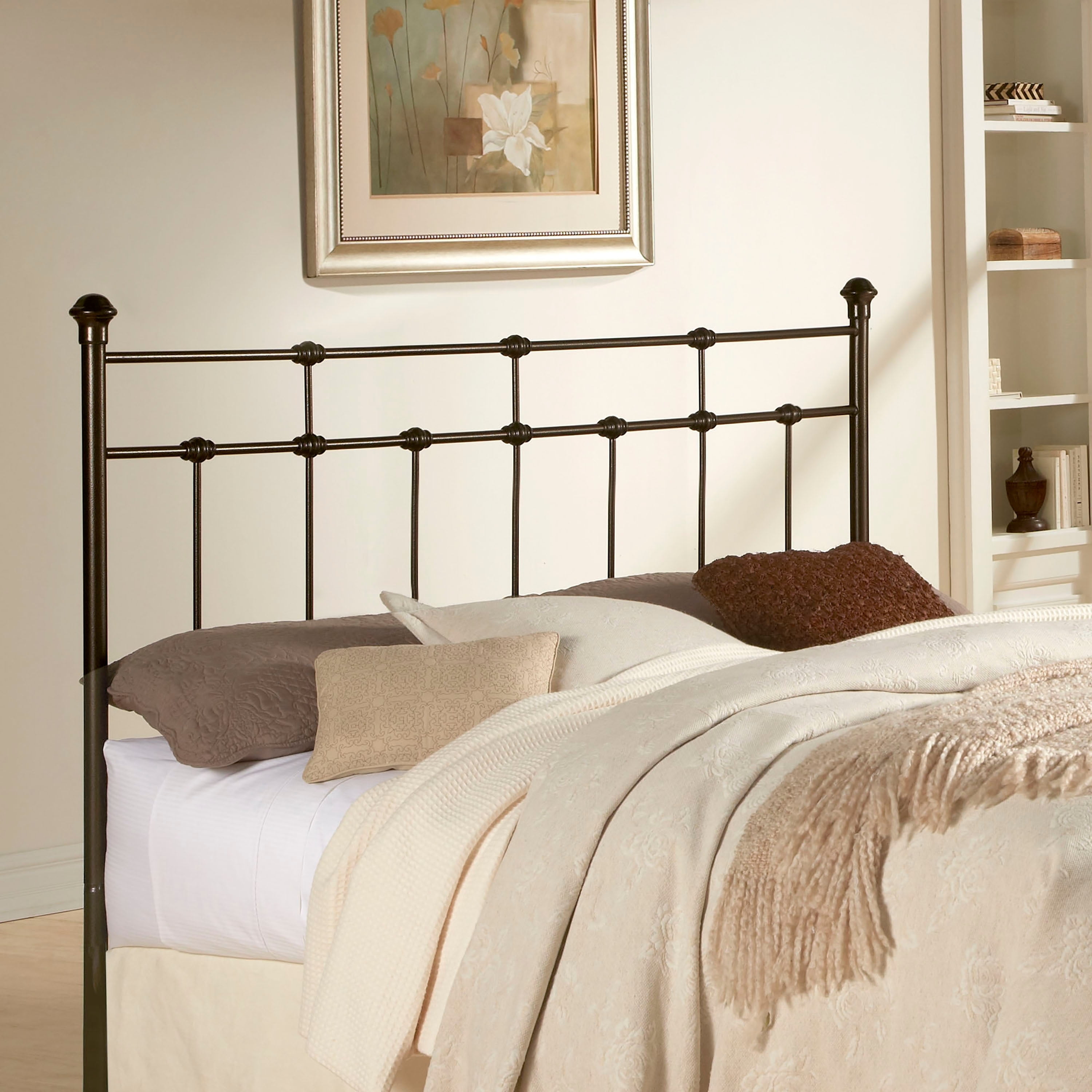 Dexter Complete Metal Bed and Steel Support Frame with Decorative ...