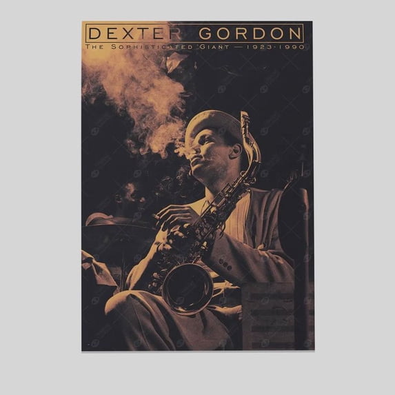 Dexter Gordon Poster Retro Jazz Music Wall Art Size 24''x36'' -The ...