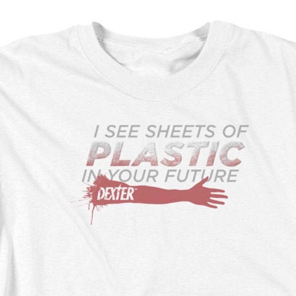 Dexter I See Sheets of Plastic in Your Future White Shirts - Walmart.com
