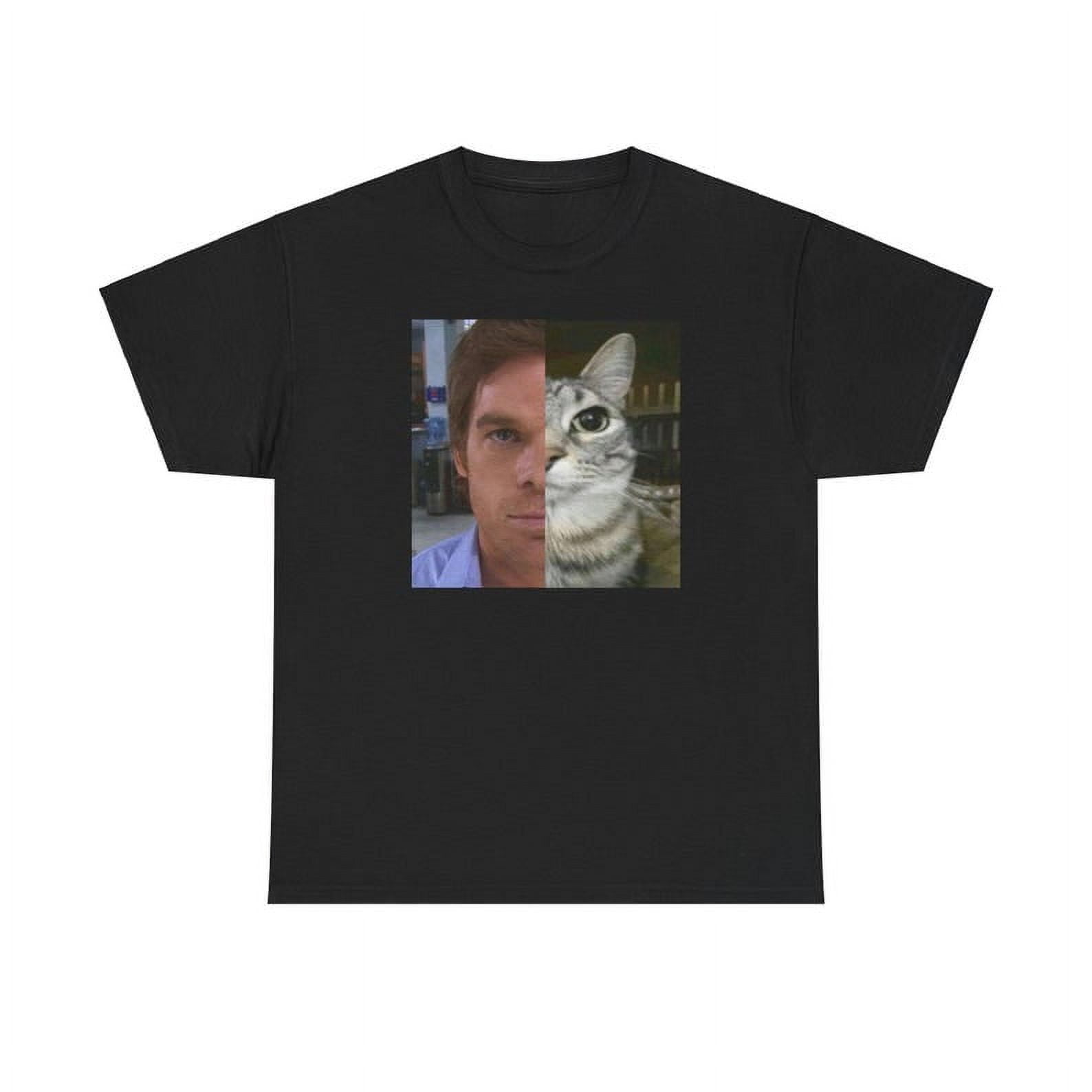 Dexter Morgan Tee, Funny Cat Unisex Heavy Cotton Tee - Walmart.com