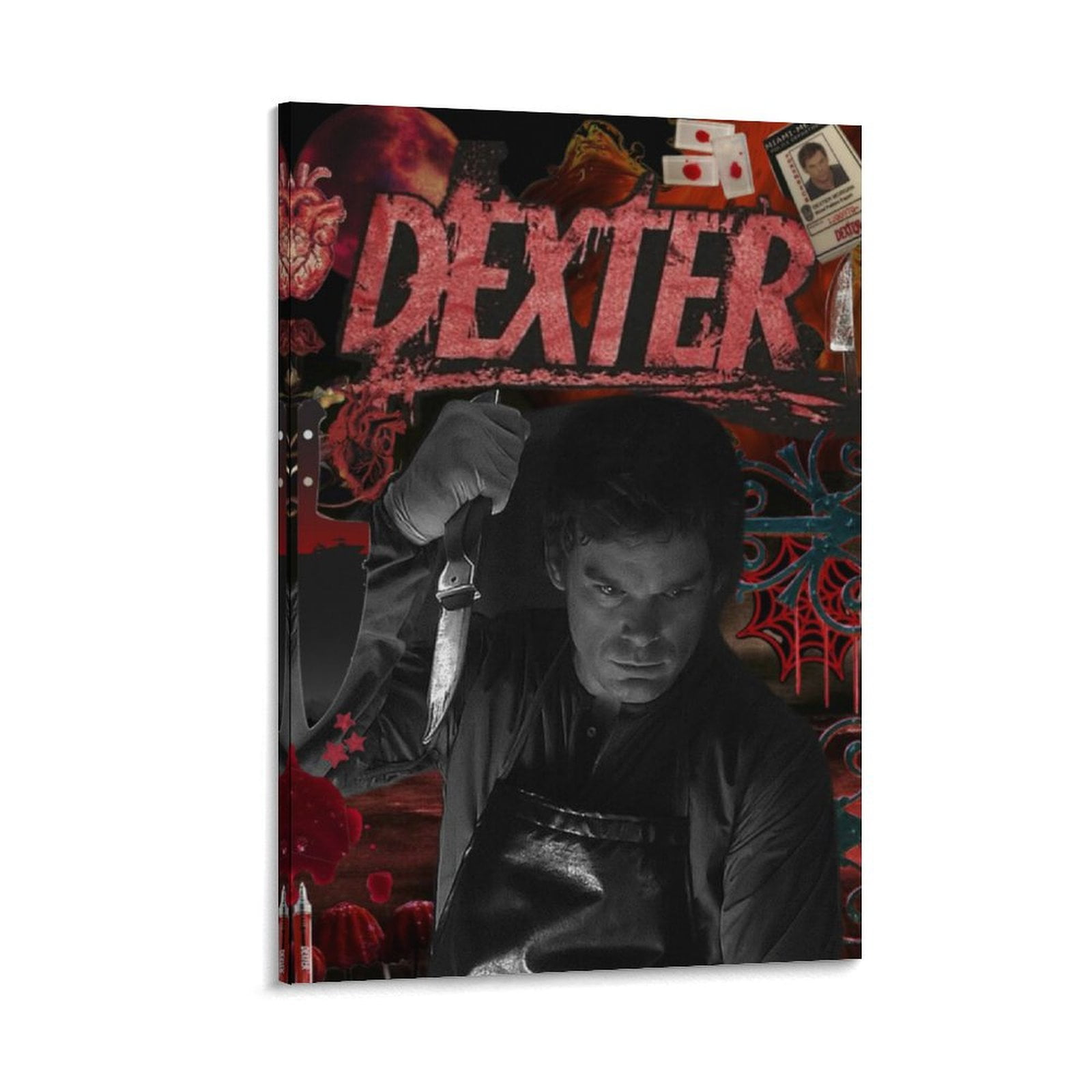 Dexter Movie Poster(3) Artworks Canvas Poster Room Aesthetic Wall Art ...