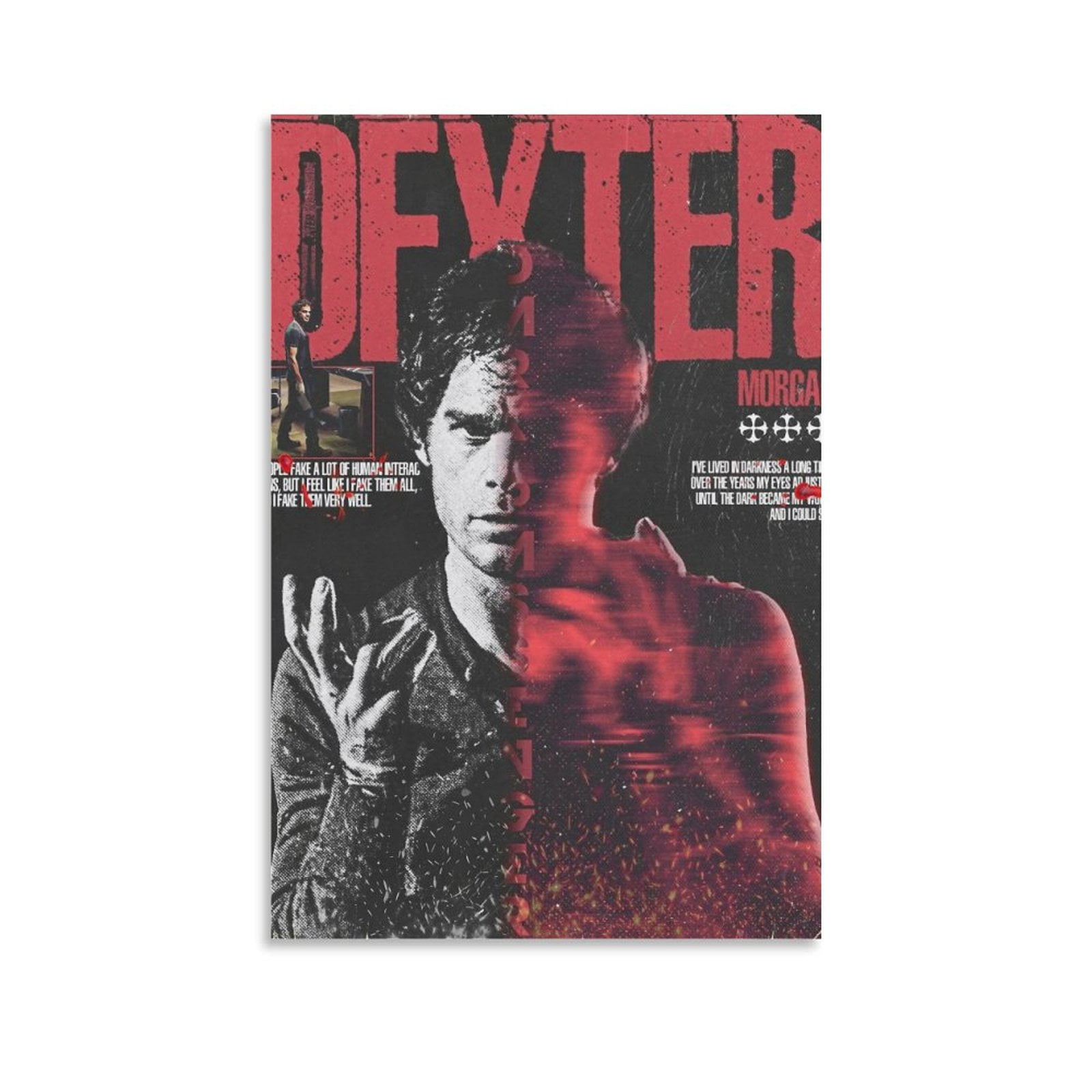 Dexter Movie Poster(4) Canvas Art Poster and Wall Art Picture Print ...