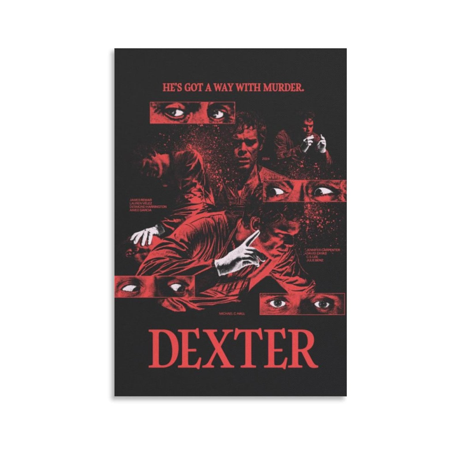 Dexter Movie Poster(9) Artworks Canvas Poster Room Aesthetic Wall Art ...