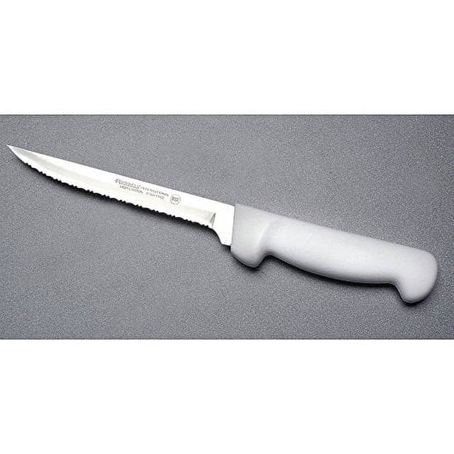 Dexter P94847 Basics 6" Scalloped Utility Knife, White Handle - Walmart ...