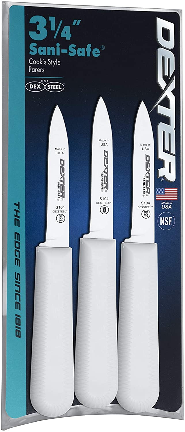 Dexter-Russell 3 pack of 3¼"Paring Knives, S104-3PCP, SANI-SAFE Series ...