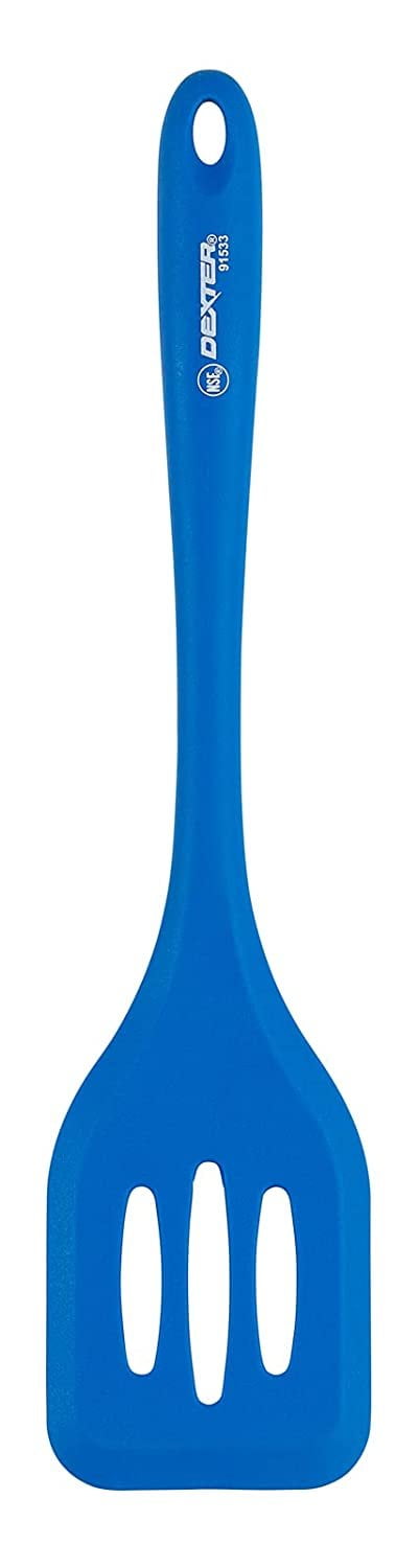 Dexter-Russell 91533 - 11 1/2" Silicone Slotted Turner with Cool Blue ...