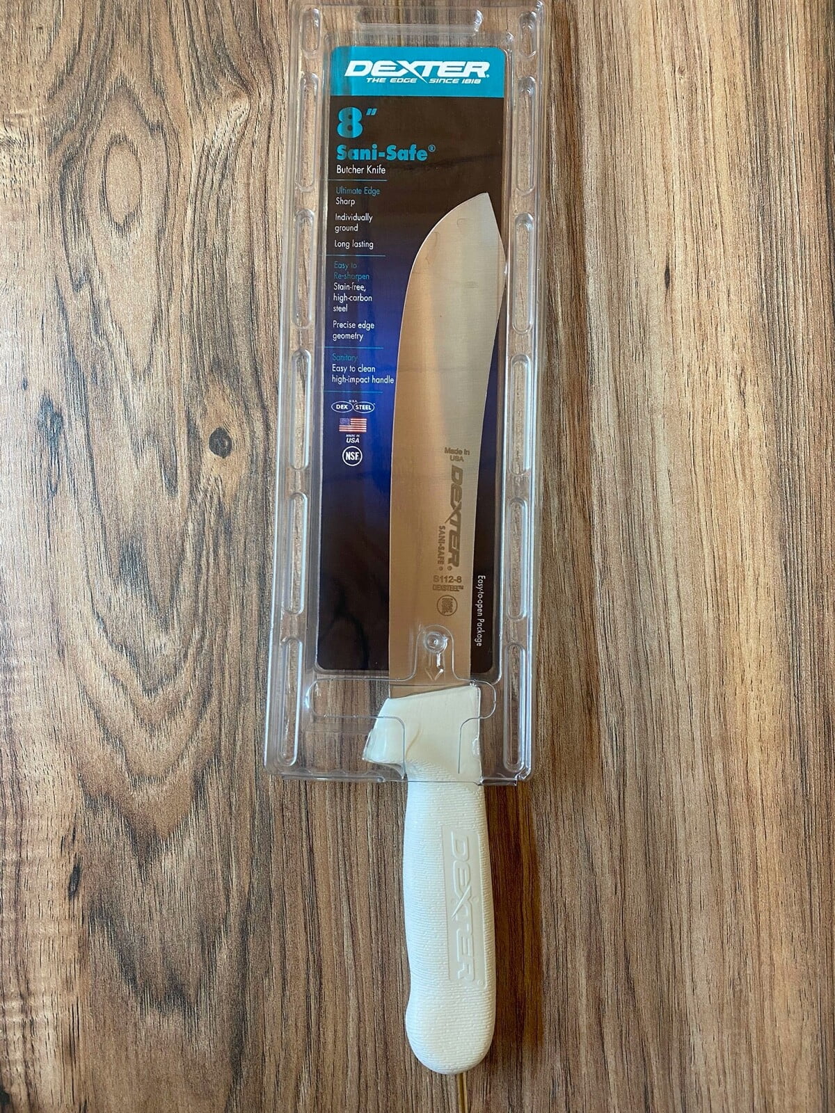 Dexter Russell S112-8PCP 8" Butcher Sani-Safe Hunting Fish Kitchen ...