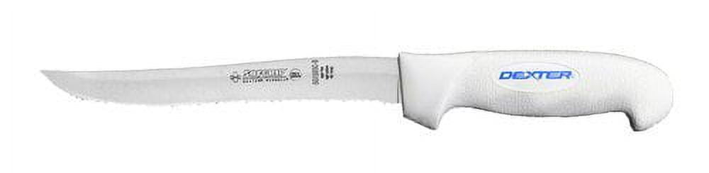 Dexter Russell SG158SC-PCP SofGrip White 8 Scalloped Utility Knife ...